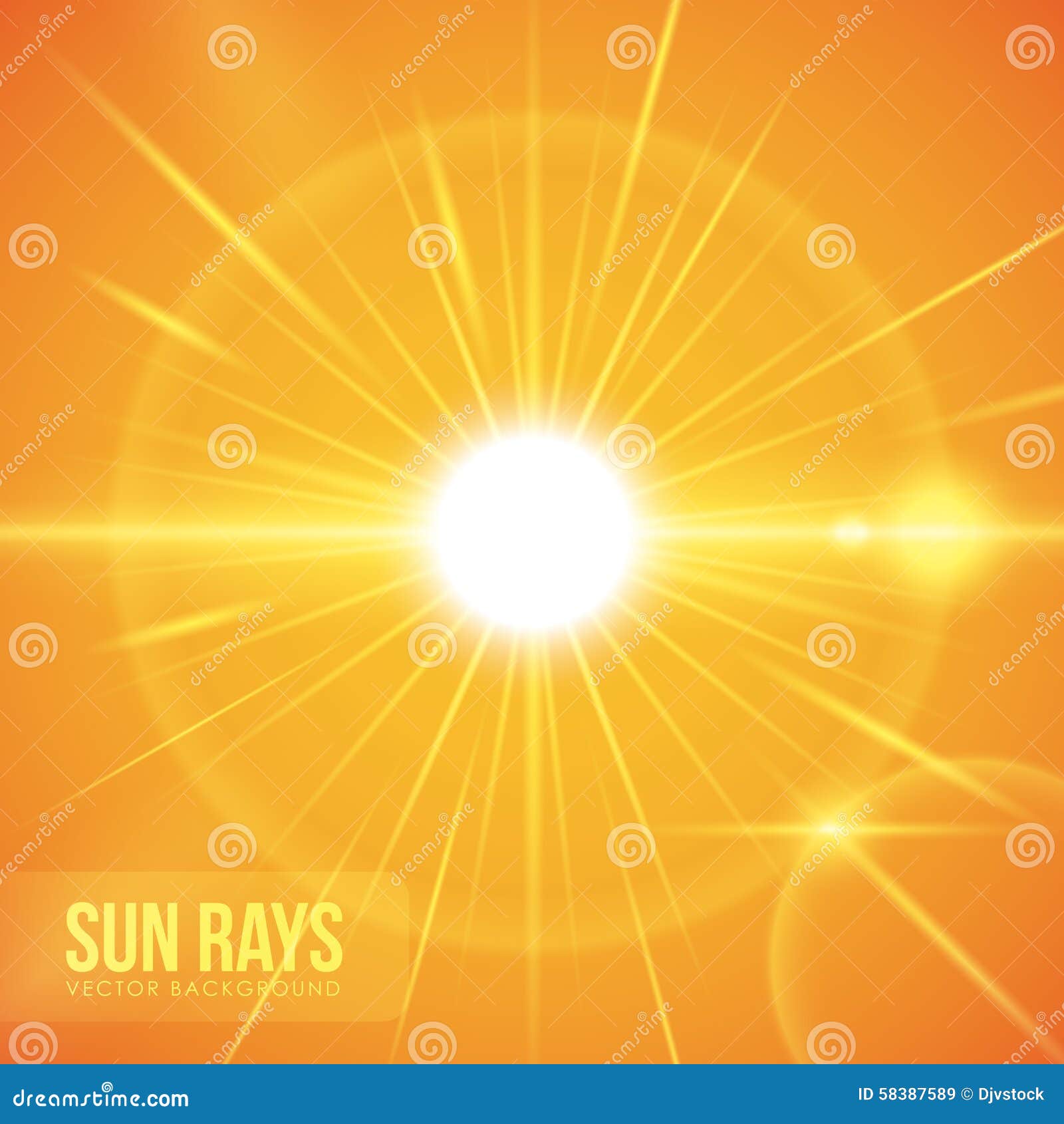 Sun rays design. stock vector. Illustration of sunrays - 58387589