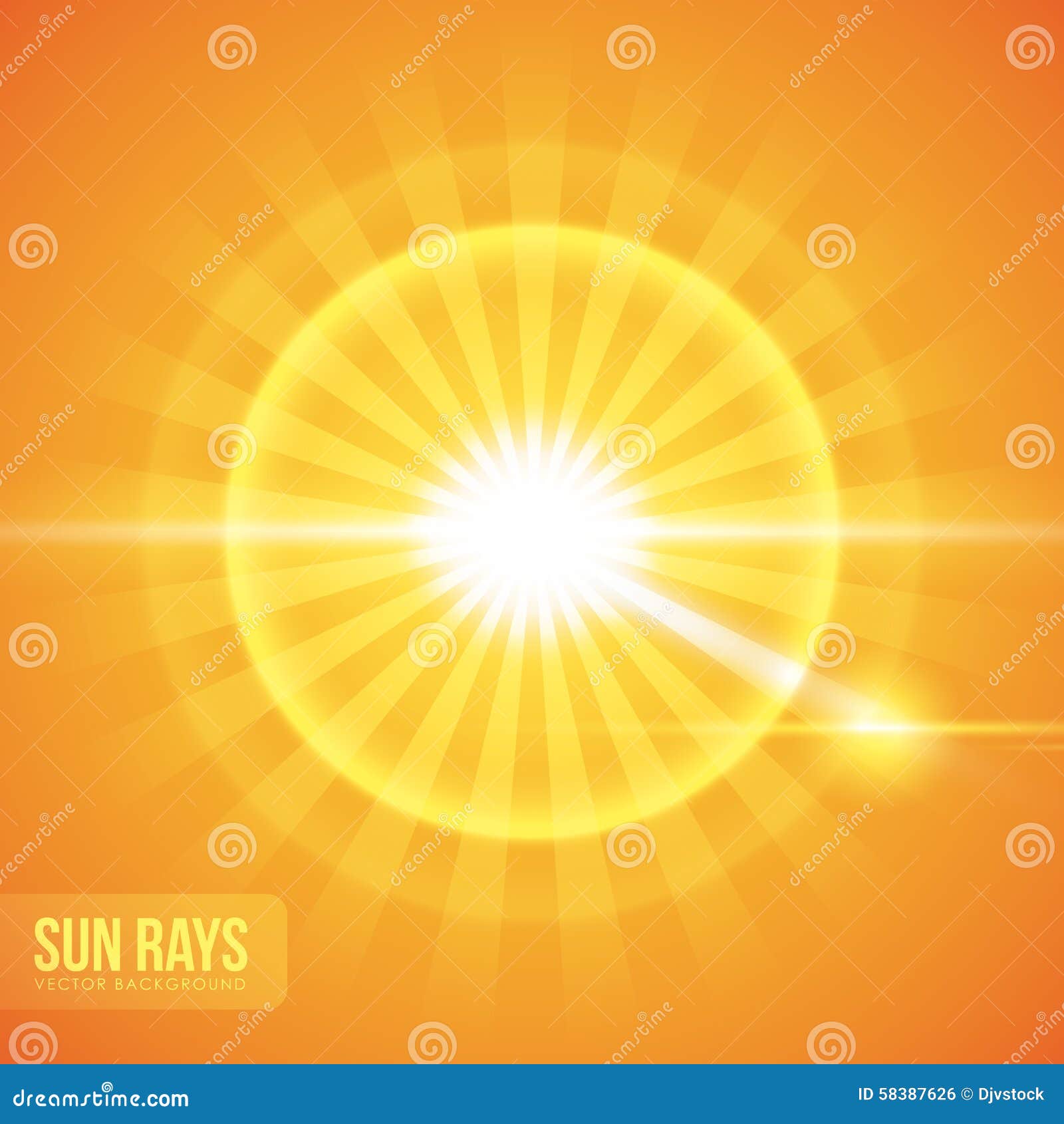 Sun rays design. stock vector. Illustration of holiday - 58387626