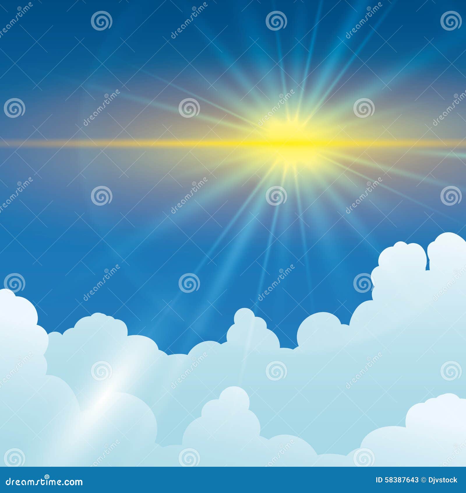 Sun rays design. stock vector. Illustration of sunrays - 58387643