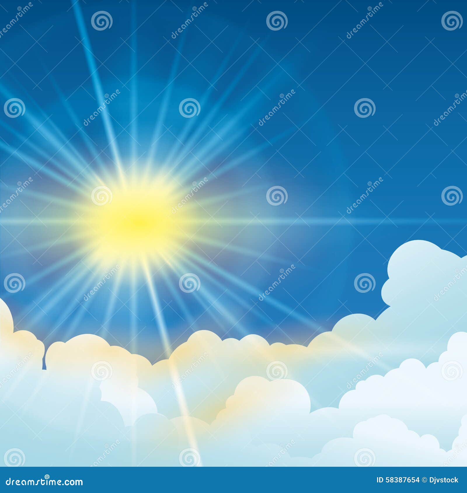 Sun rays design. stock vector. Illustration of radiance - 58387654