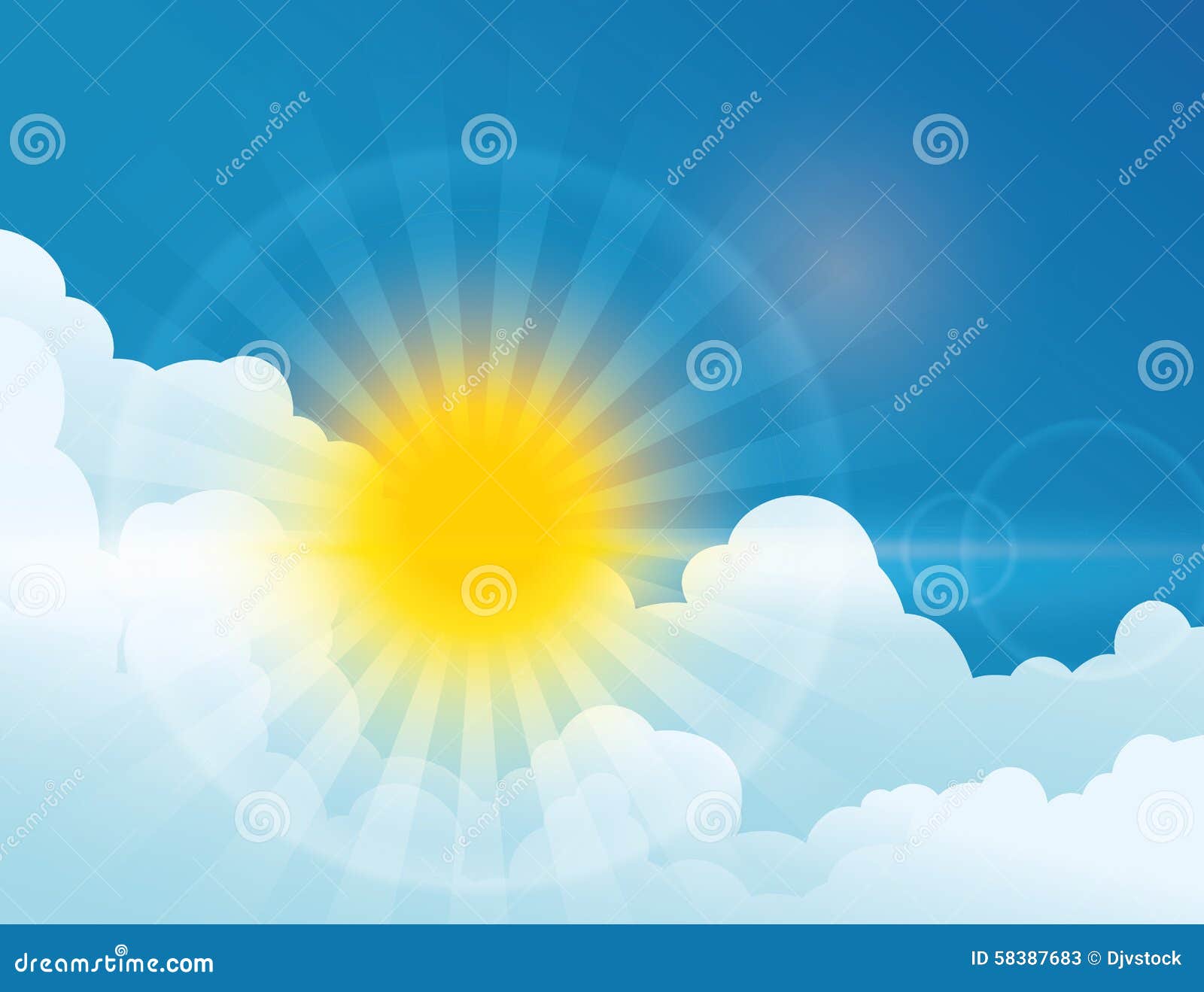 Sun rays design. stock vector. Illustration of sunrays - 58387683