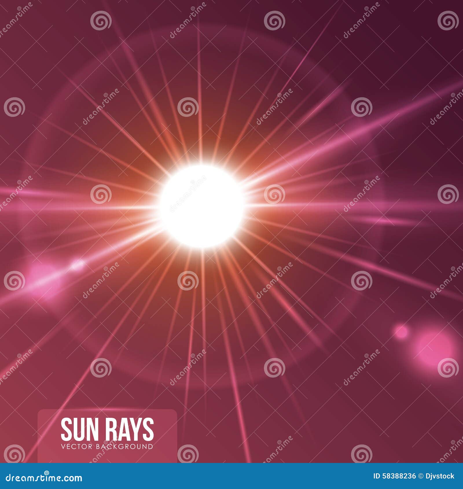 Sun rays design. stock vector. Illustration of glare - 58388236
