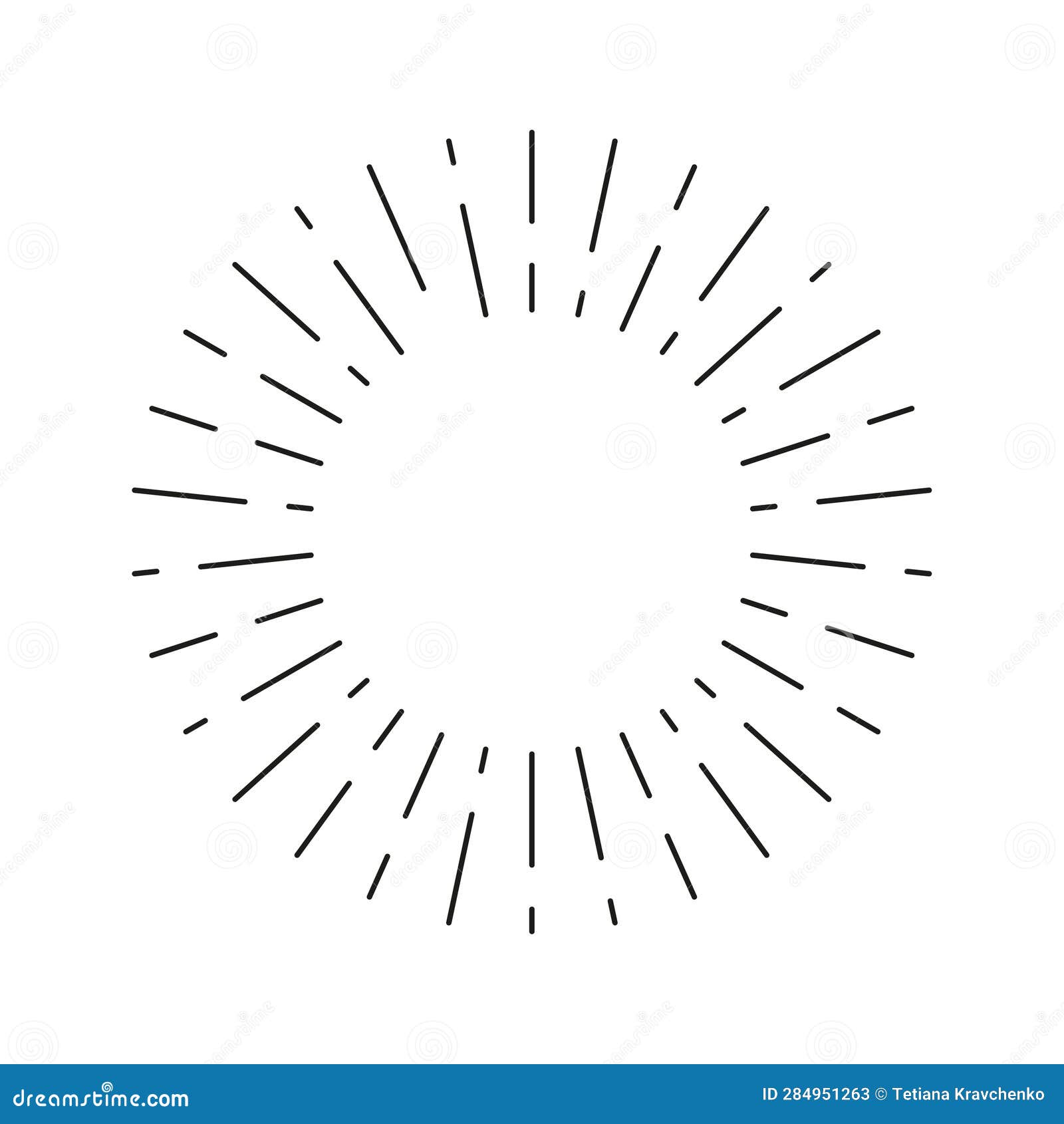 Sun Rays Drawn Symbol. Sunlight Icon. Vector Illustration. EPS 10 Stock ...