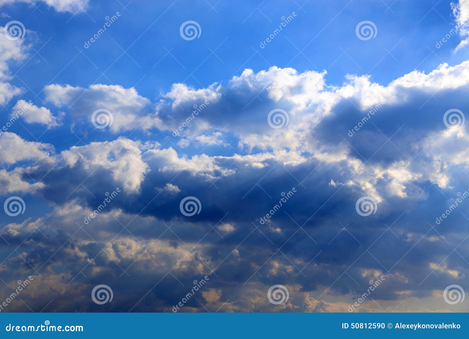 Sun Rays Falling Throw the Clouds Stock Photo - Image of rays, falling ...