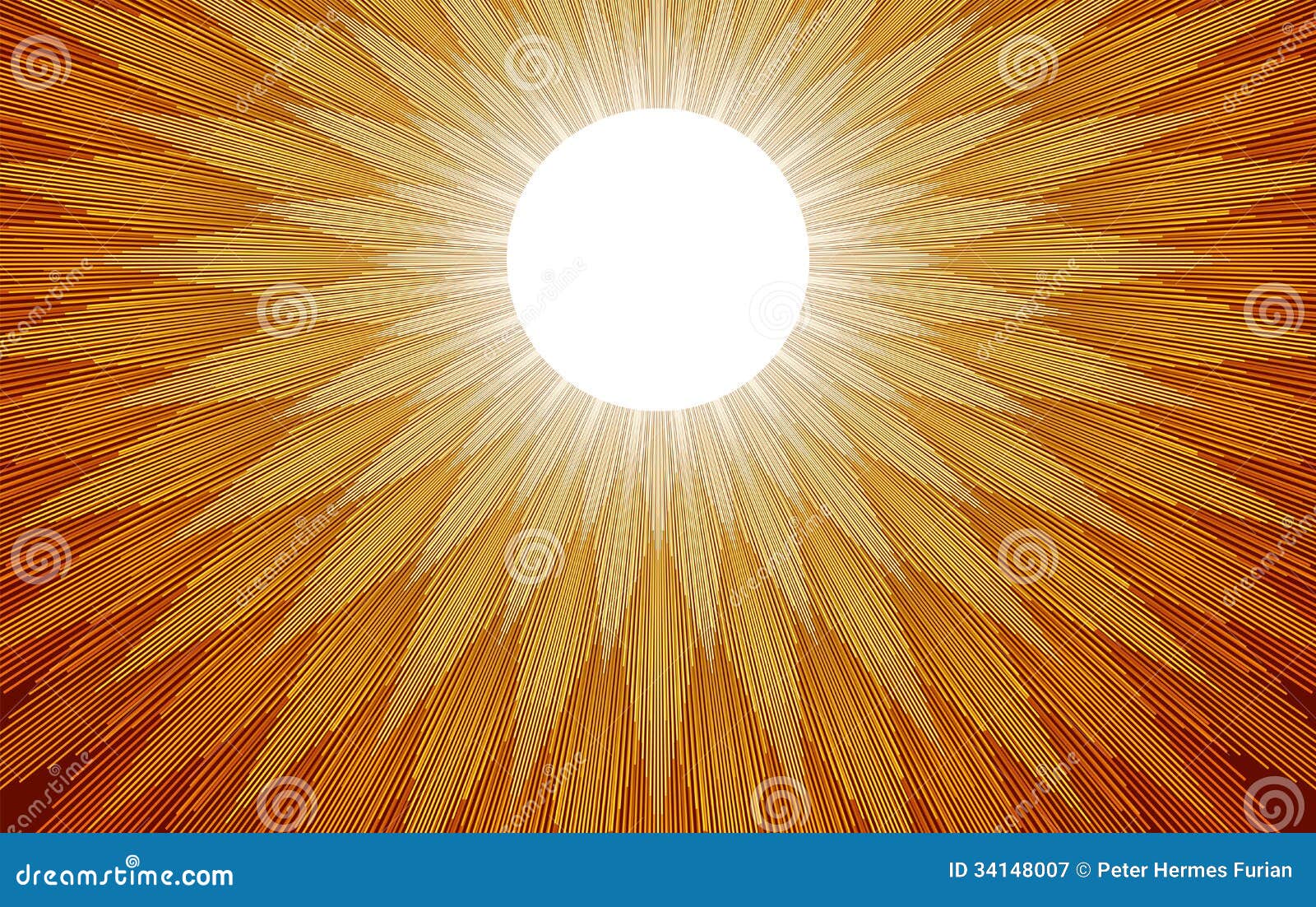 Sun Rays stock vector. Illustration of force, illumination - 34148007