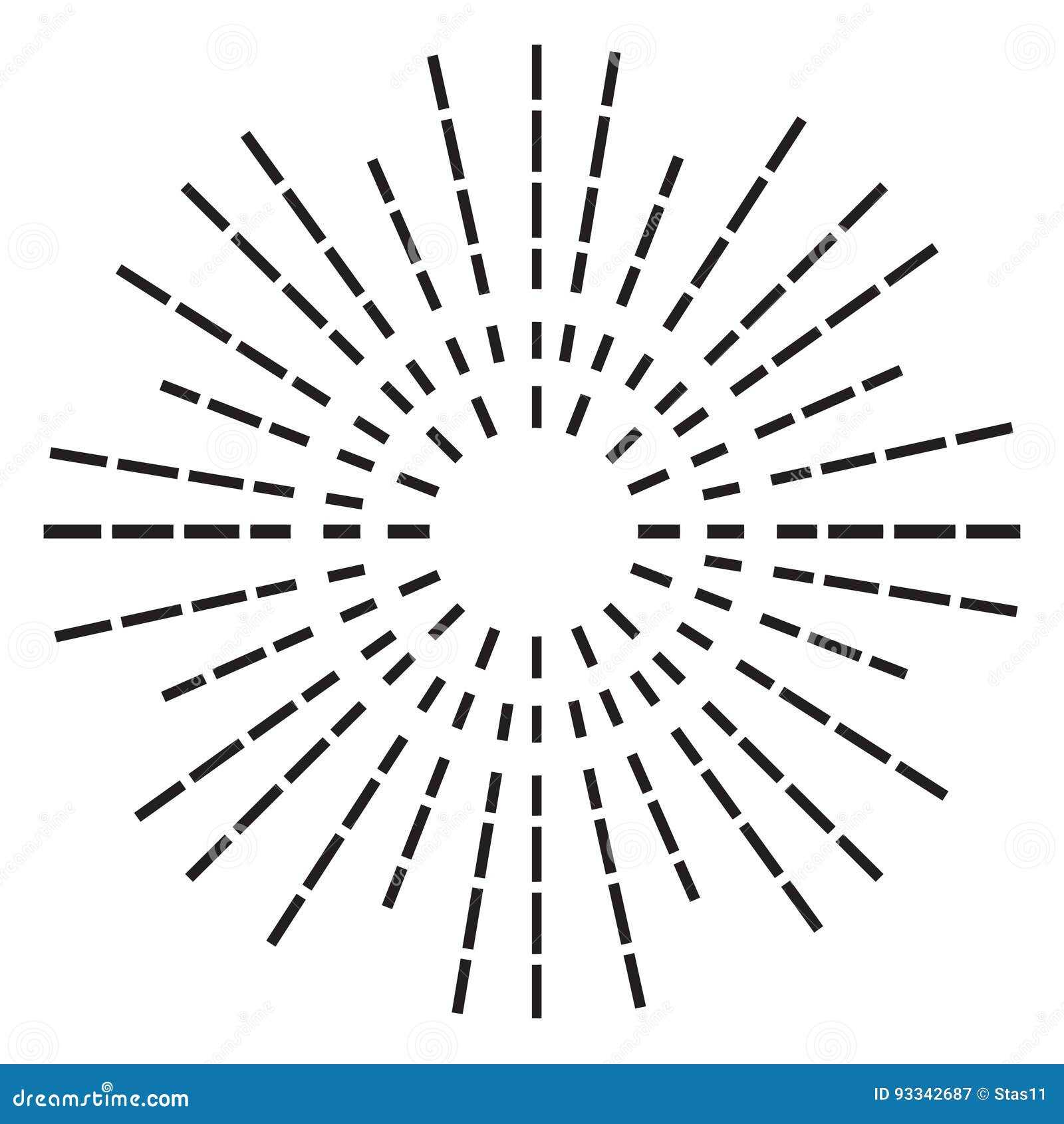 Sun Rays Hand Drawn, Linear Drawing Background. Vector Illustration ...