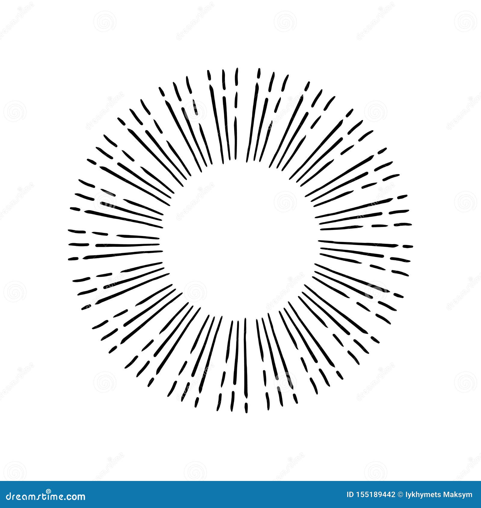 Sun Rays Hand Drawn, Linear Drawing Stock Vector - Illustration of ...
