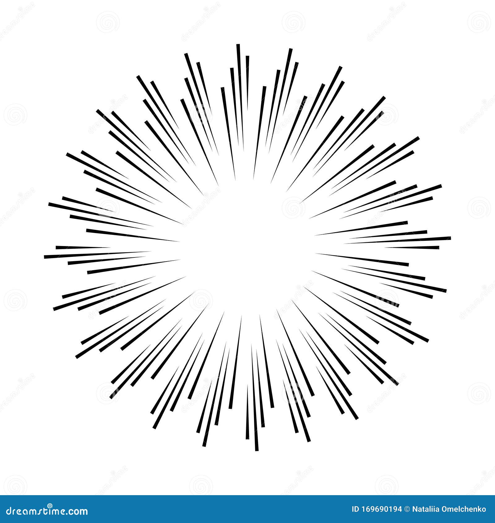 Sun Rays Hand Drawn, Linear Drawing on White Stock Illustration ...