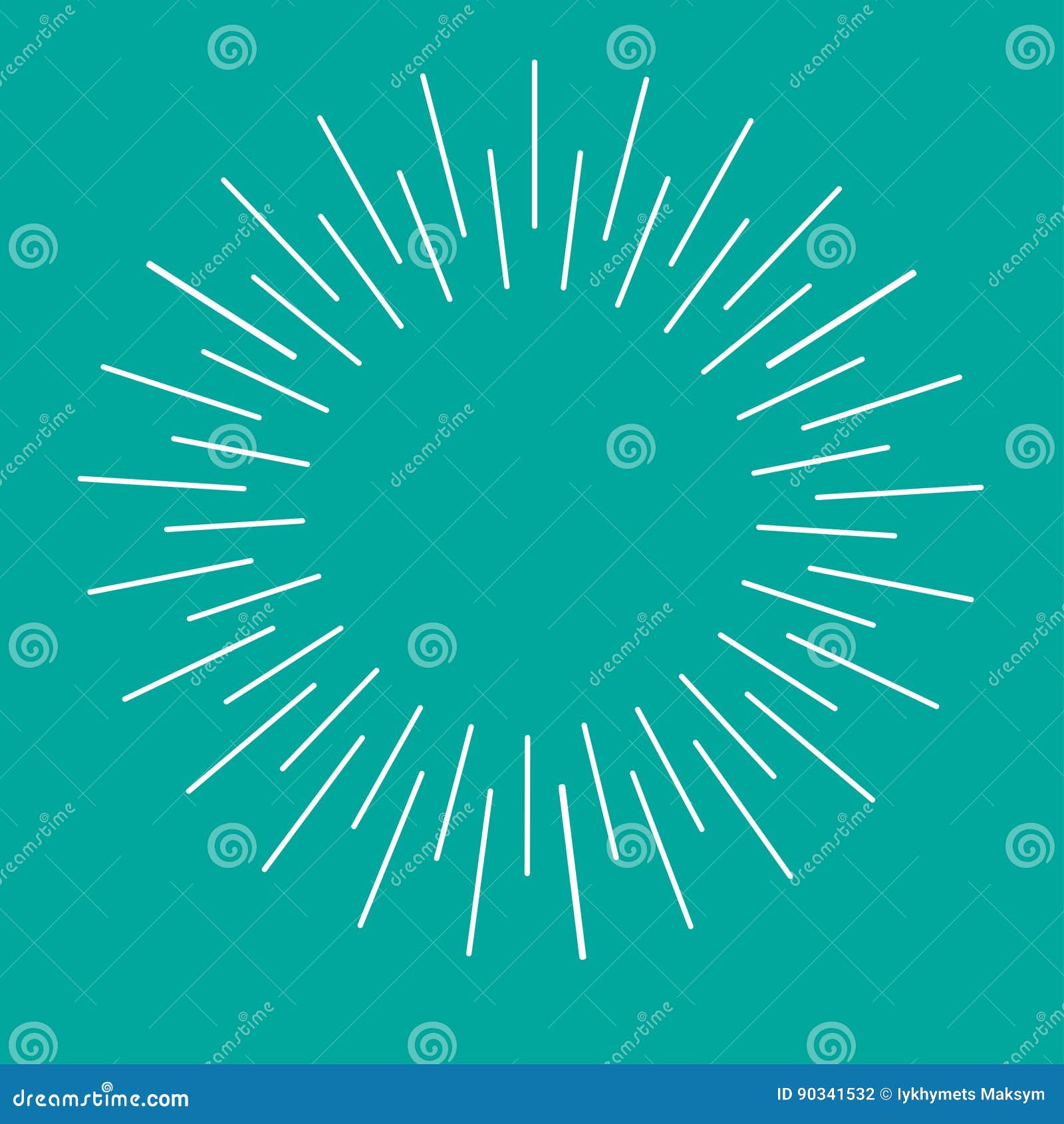 Sun Rays Hand Drawn, Vector Illustration Stock Vector - Illustration of ...