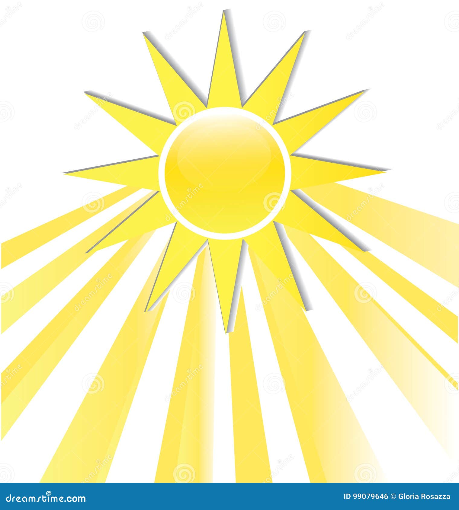 Sun rays icon logo stock vector. Illustration of ecology - 99079646