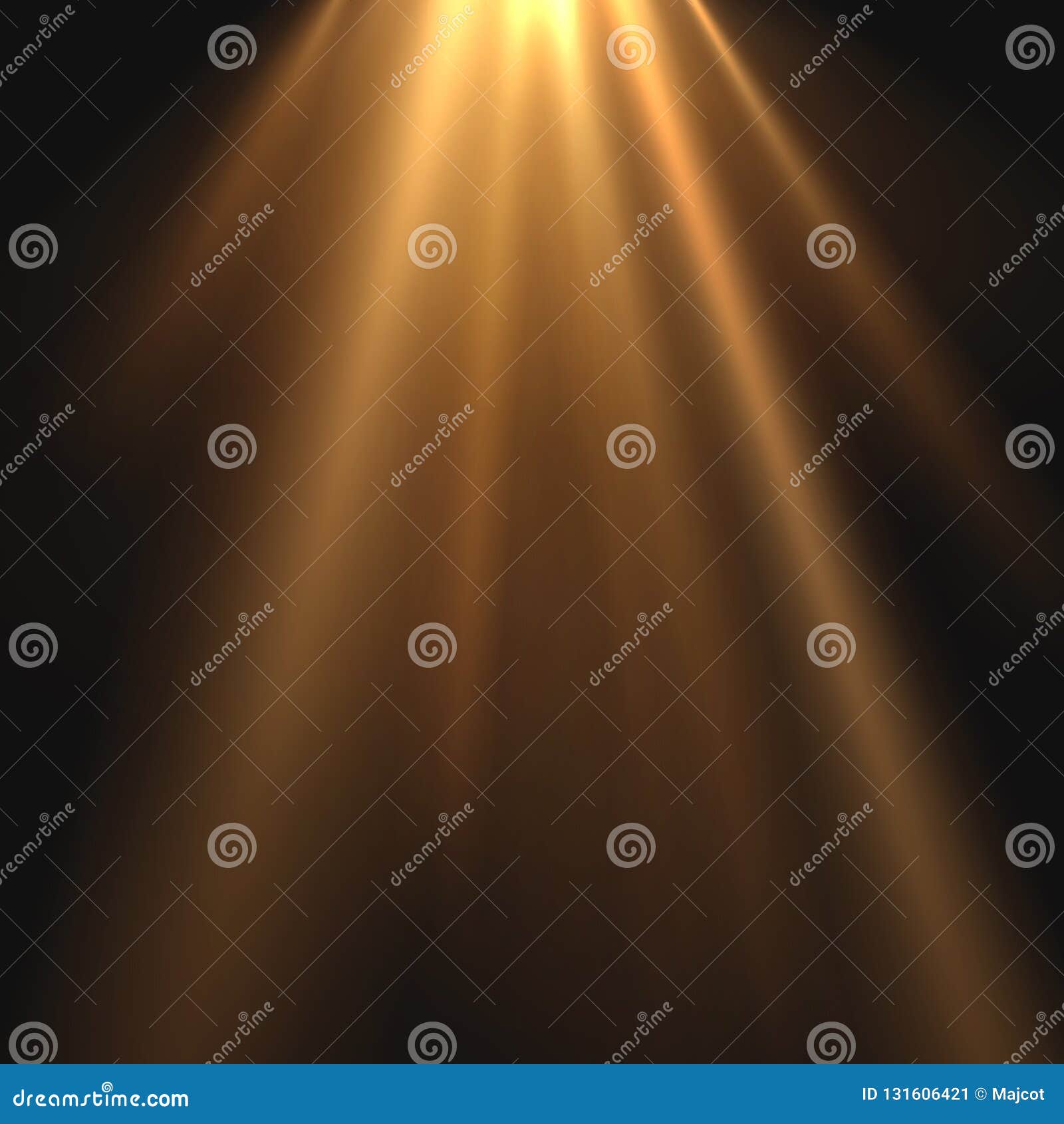 Sun Rays Light on Black Background Stock Vector - Illustration of burst ...