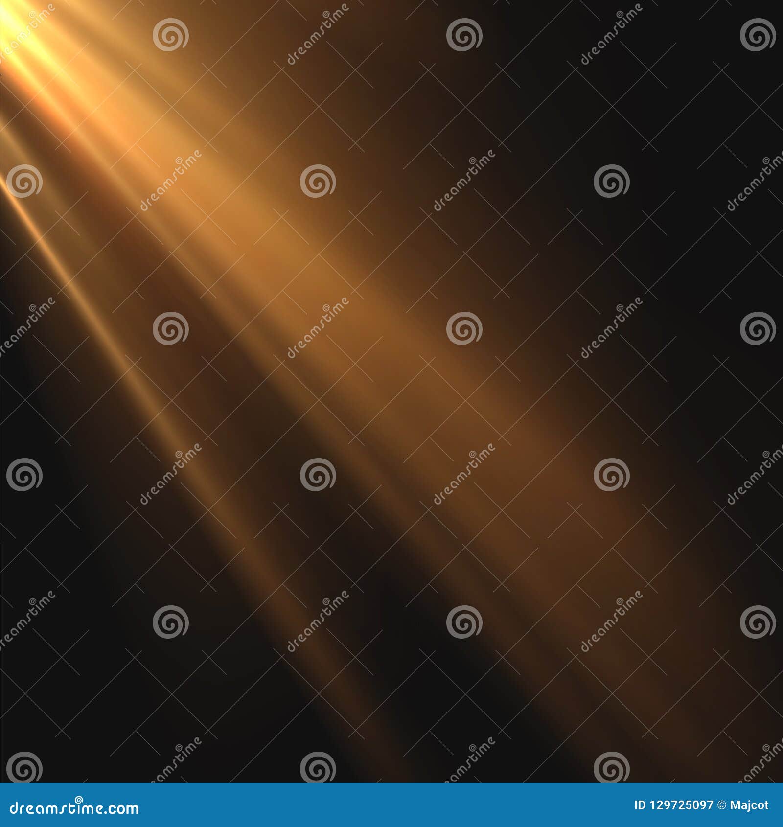 Sun Rays Light on Black Background Stock Vector - Illustration of shiny ...