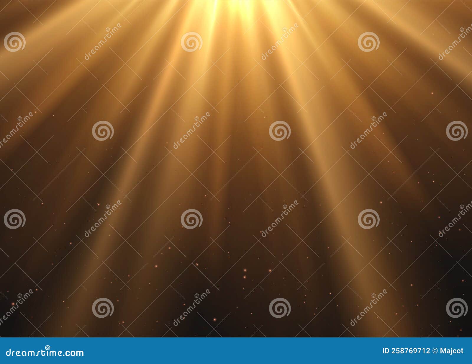 Sun Rays Light on Black Background Stock Vector - Illustration of ...