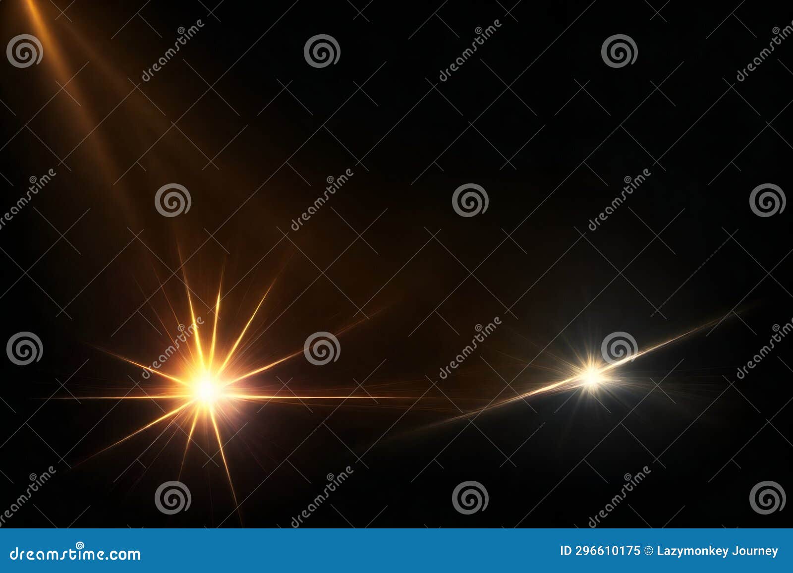 Sun Rays Light Effects, Overlays or Flare Glow Stock Illustration ...