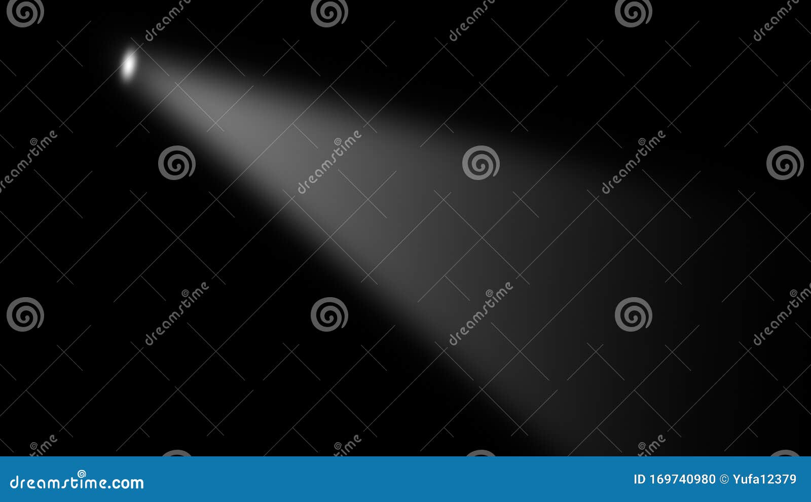 Sun Rays Light Isolated on Black Background. Spotlight Texture Overlays ...