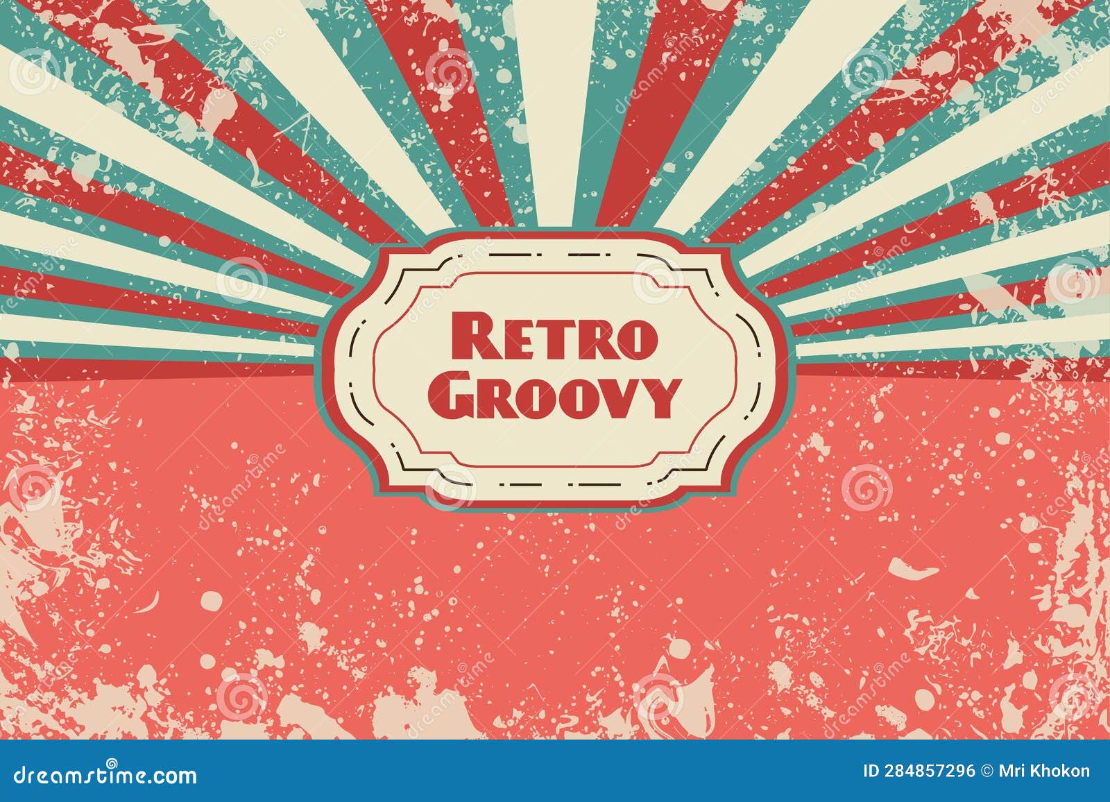 Sun Rays Old Style Retro Background Stock Vector - Illustration of ...