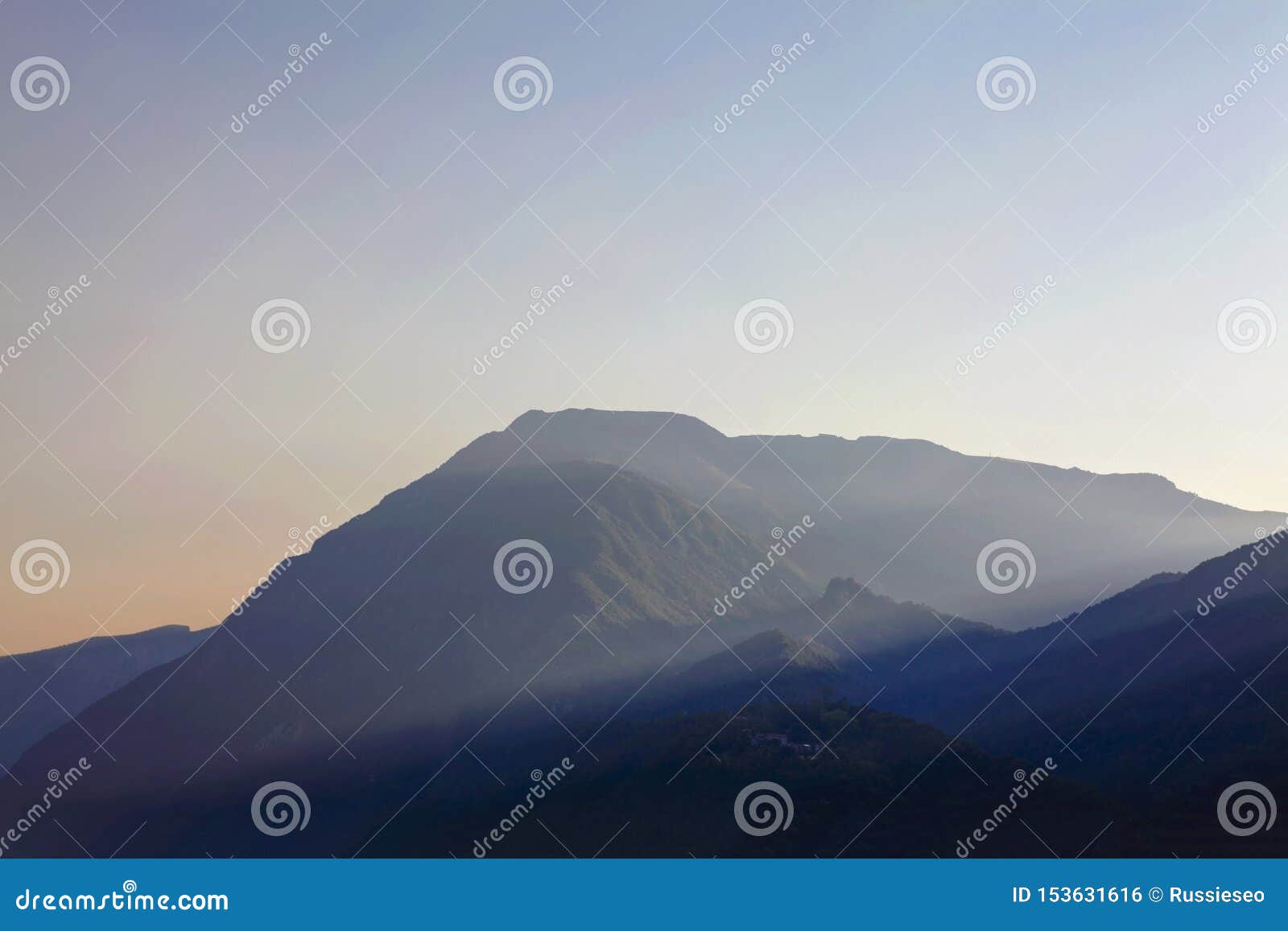 Sun Rays Over the Mountains Stock Photo - Image of mist, outdoor: 153631616
