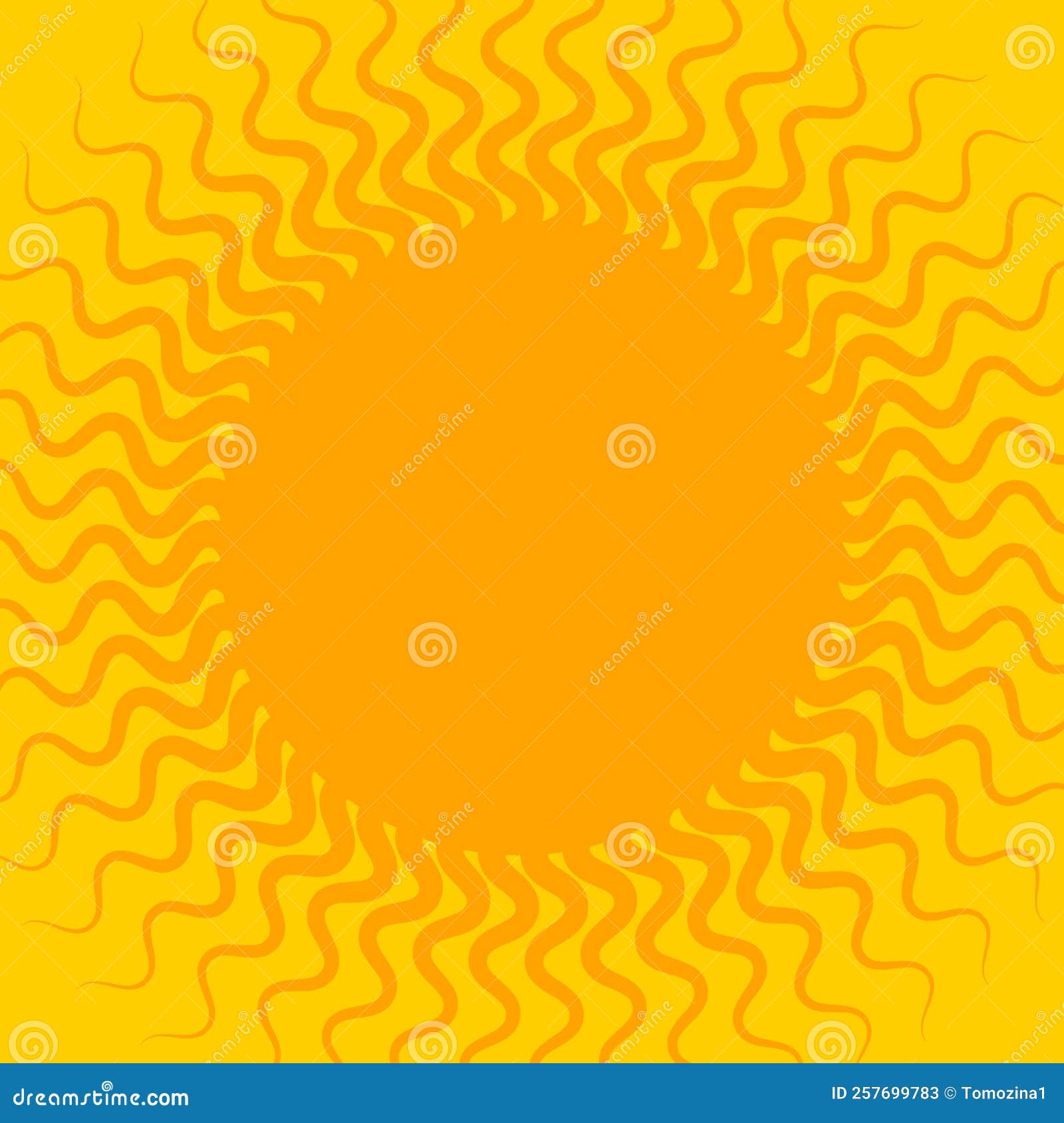 Sun with Rays Pattern in Square Stock Vector - Illustration of concept ...
