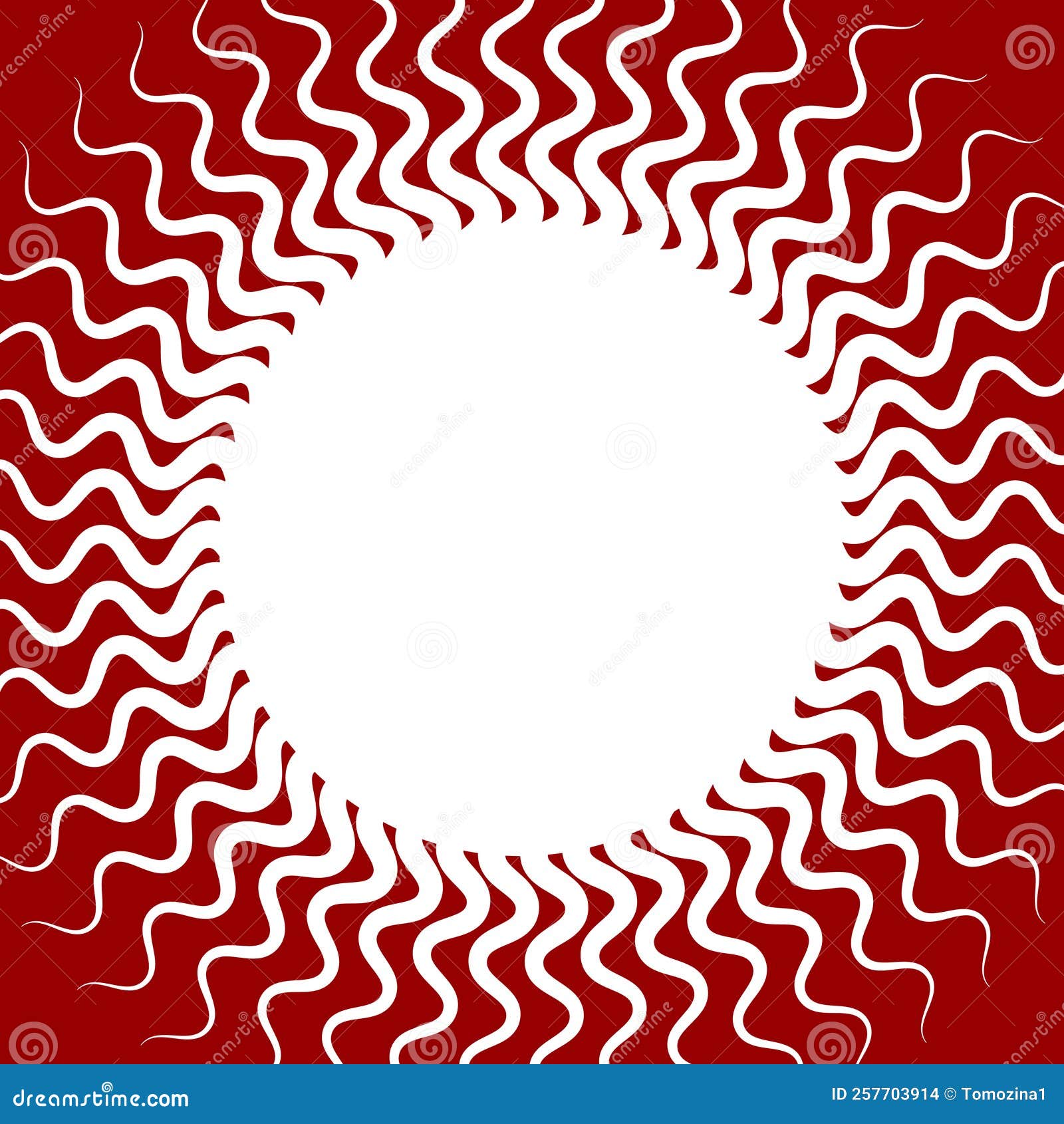 Sun with Rays Pattern in Square Stock Vector - Illustration of ...