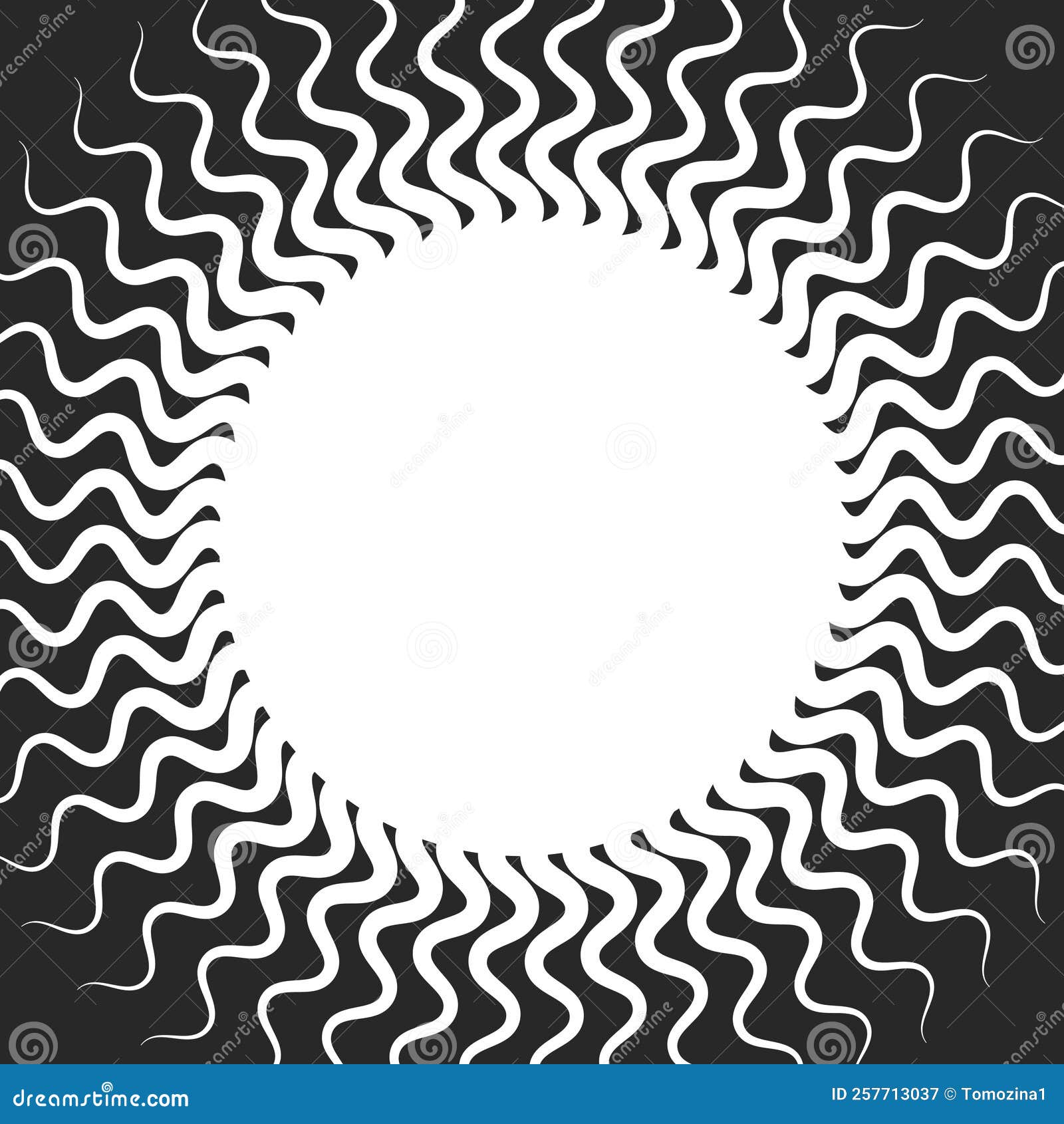 Sun with Rays Pattern in Square Stock Vector - Illustration of energy ...