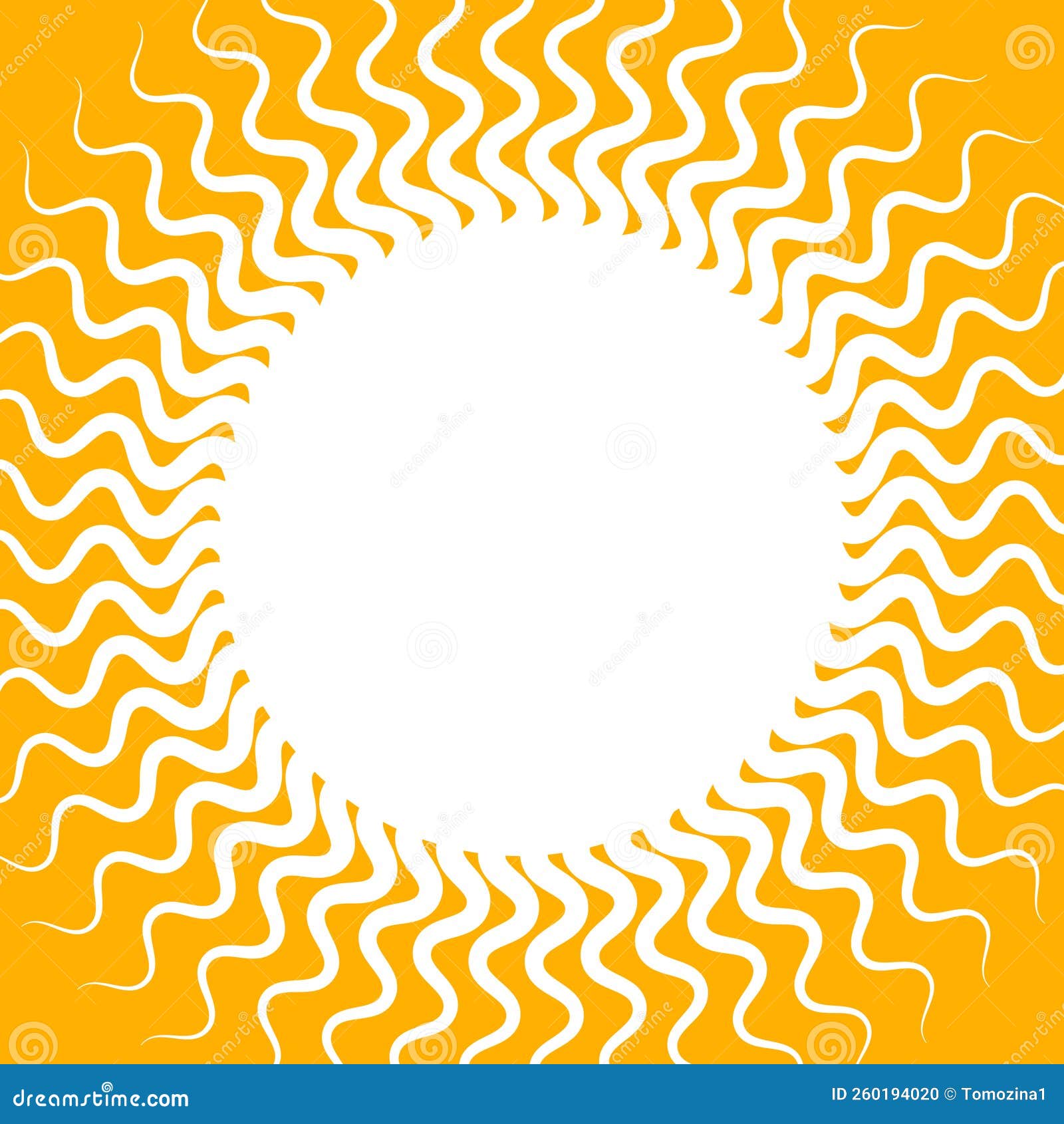 Sun with Rays Pattern in Square Stock Vector - Illustration of star ...