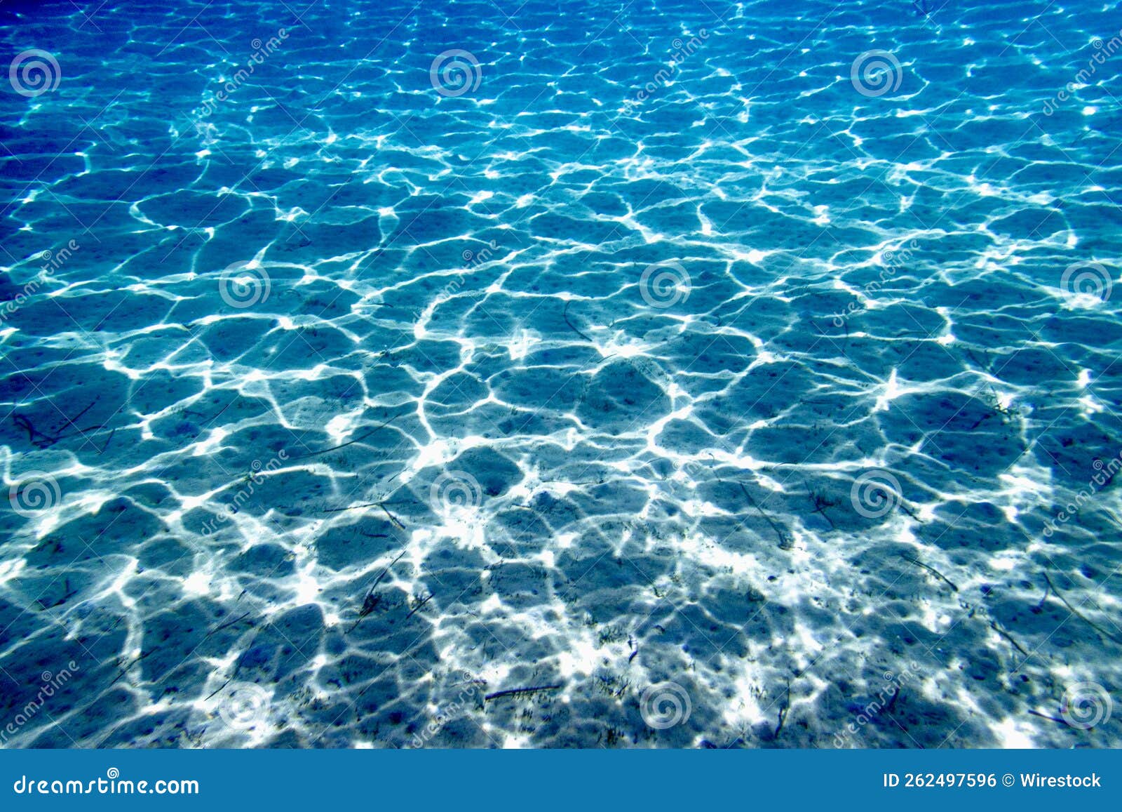 Sun Rays Penetrating through the Pure Sea Water Stock Photo - Image of ...