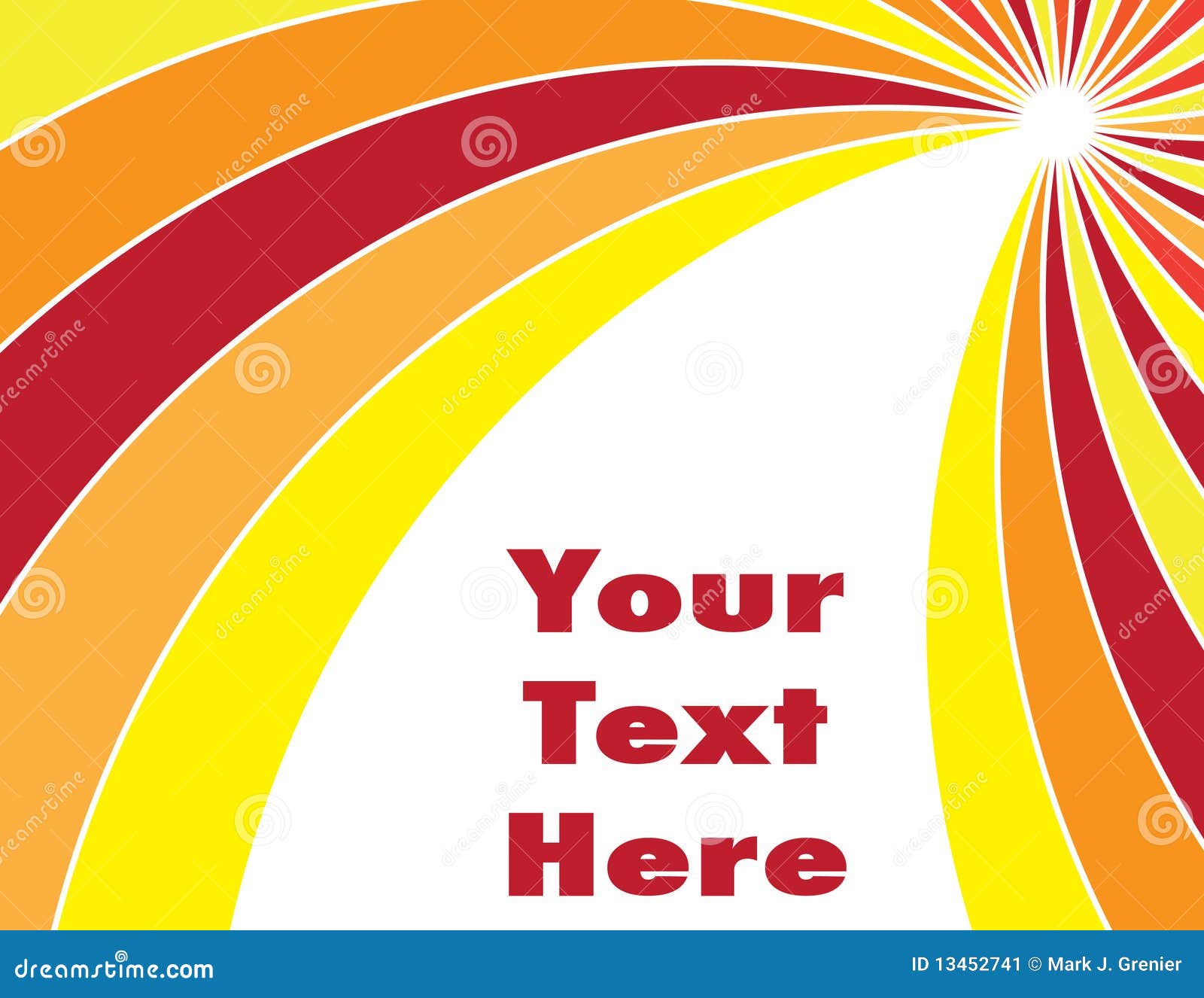 Sun Rays Presentation stock vector. Illustration of warm - 13452741