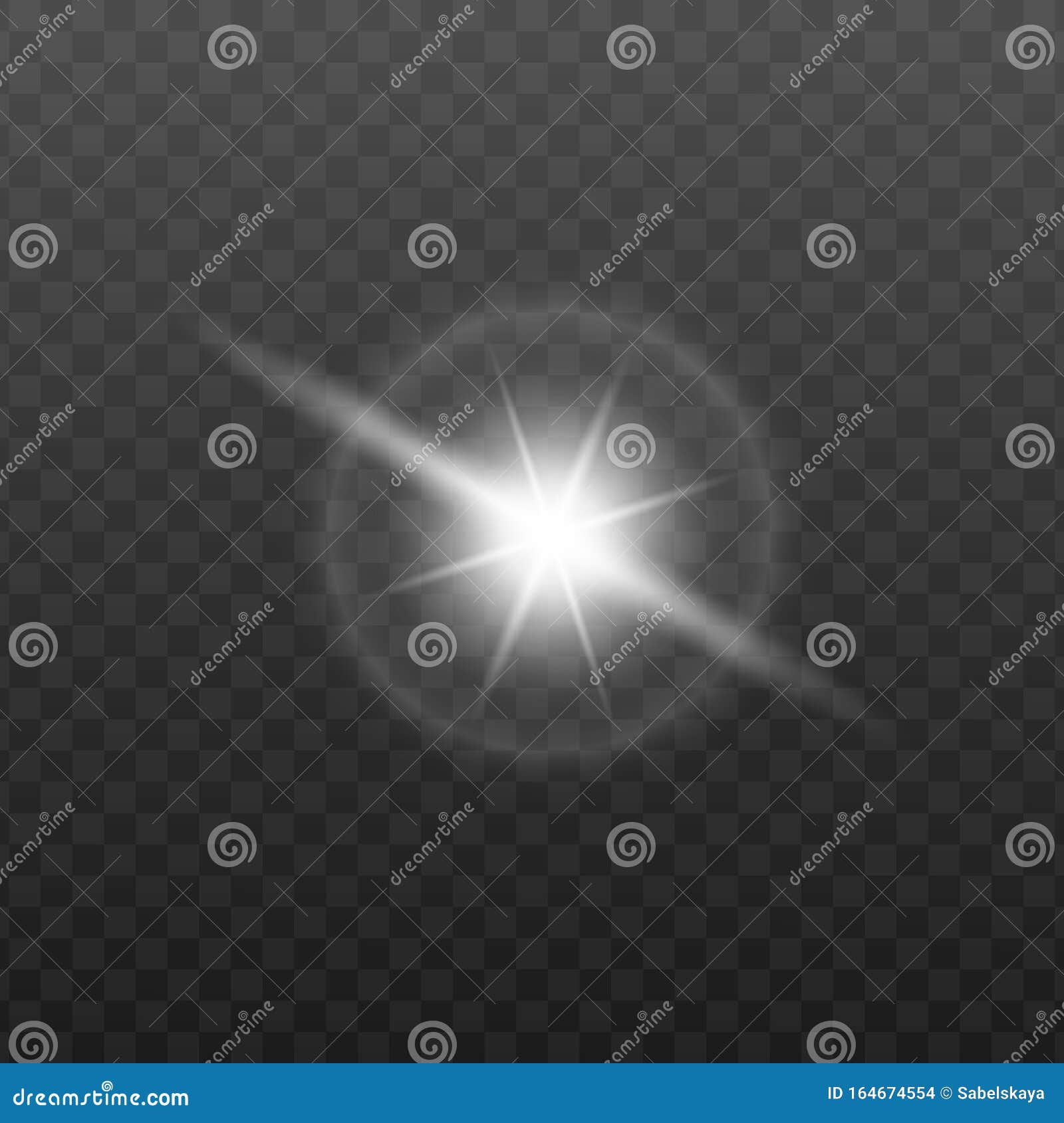 Sun Rays Radiance Effect or Flush Bulb Realistic Vector Illustration ...