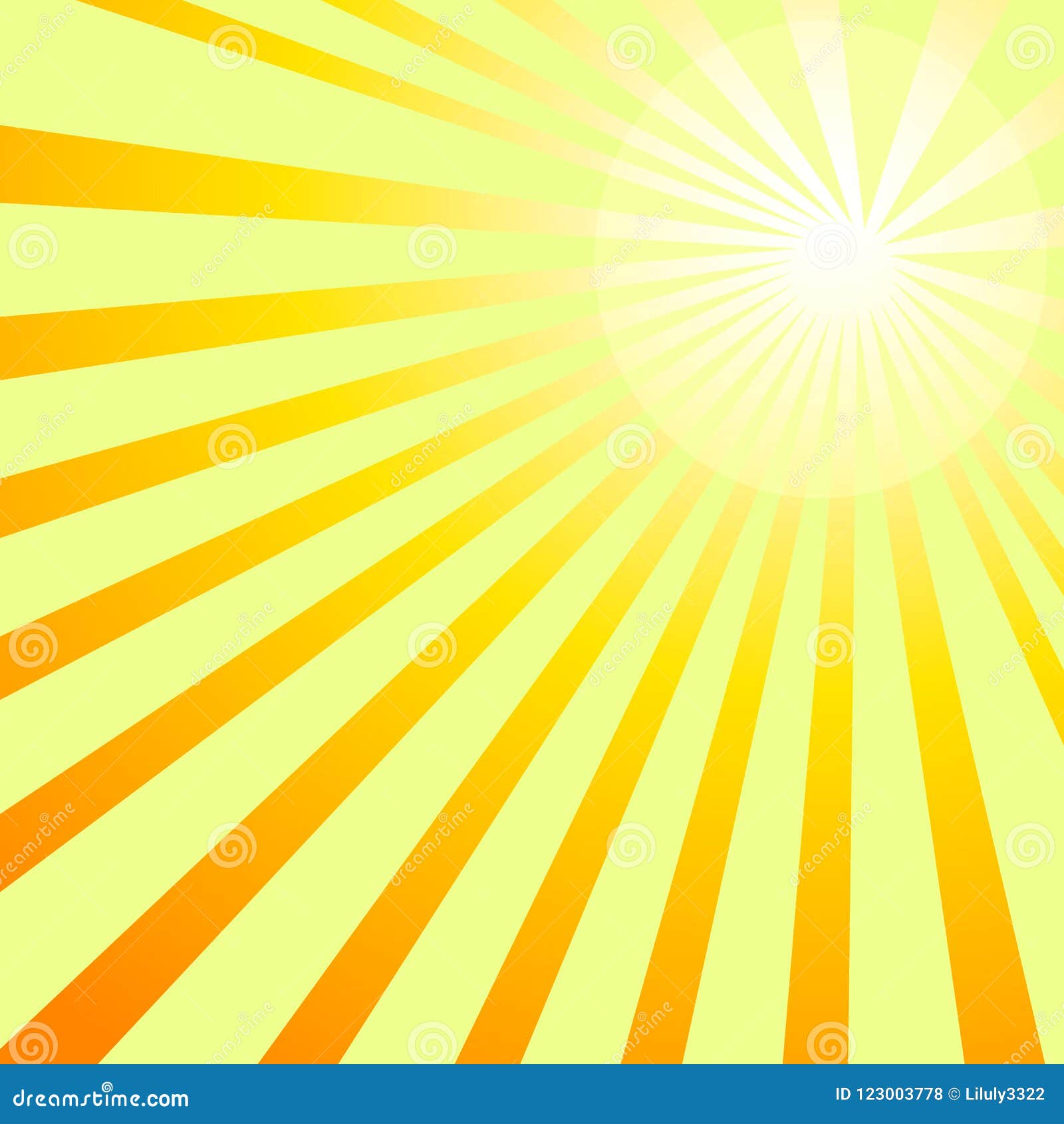 Shining Sun Rays Backgroung Vector Image. Stock Vector - Illustration ...