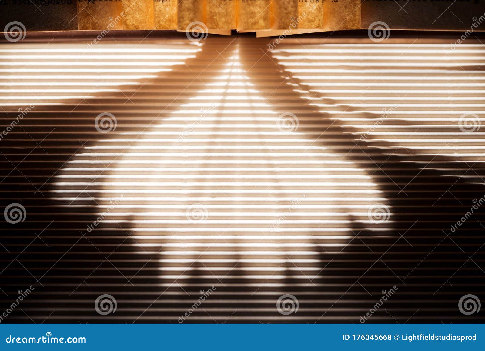 Sun Rays and Shadows on Dark Textured Surface. Stock Photo - Image of ...