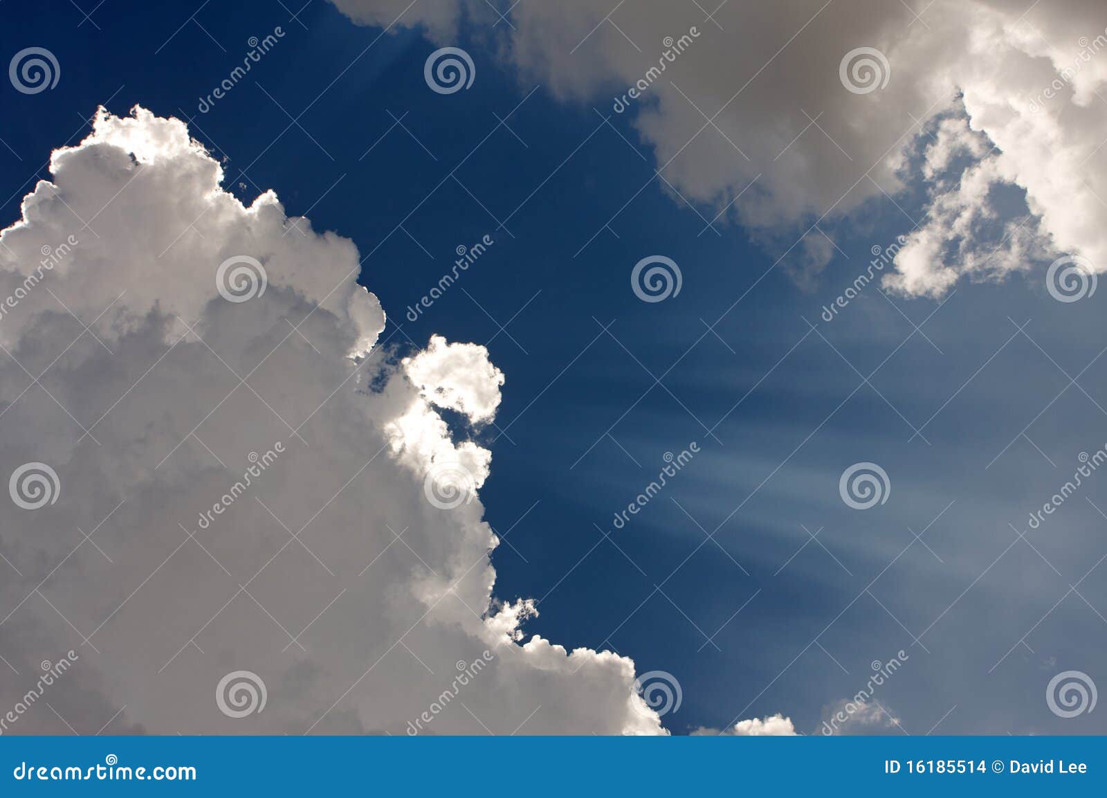 Sun Rays Streaking Out stock photo. Image of cloudy, nature - 16185514