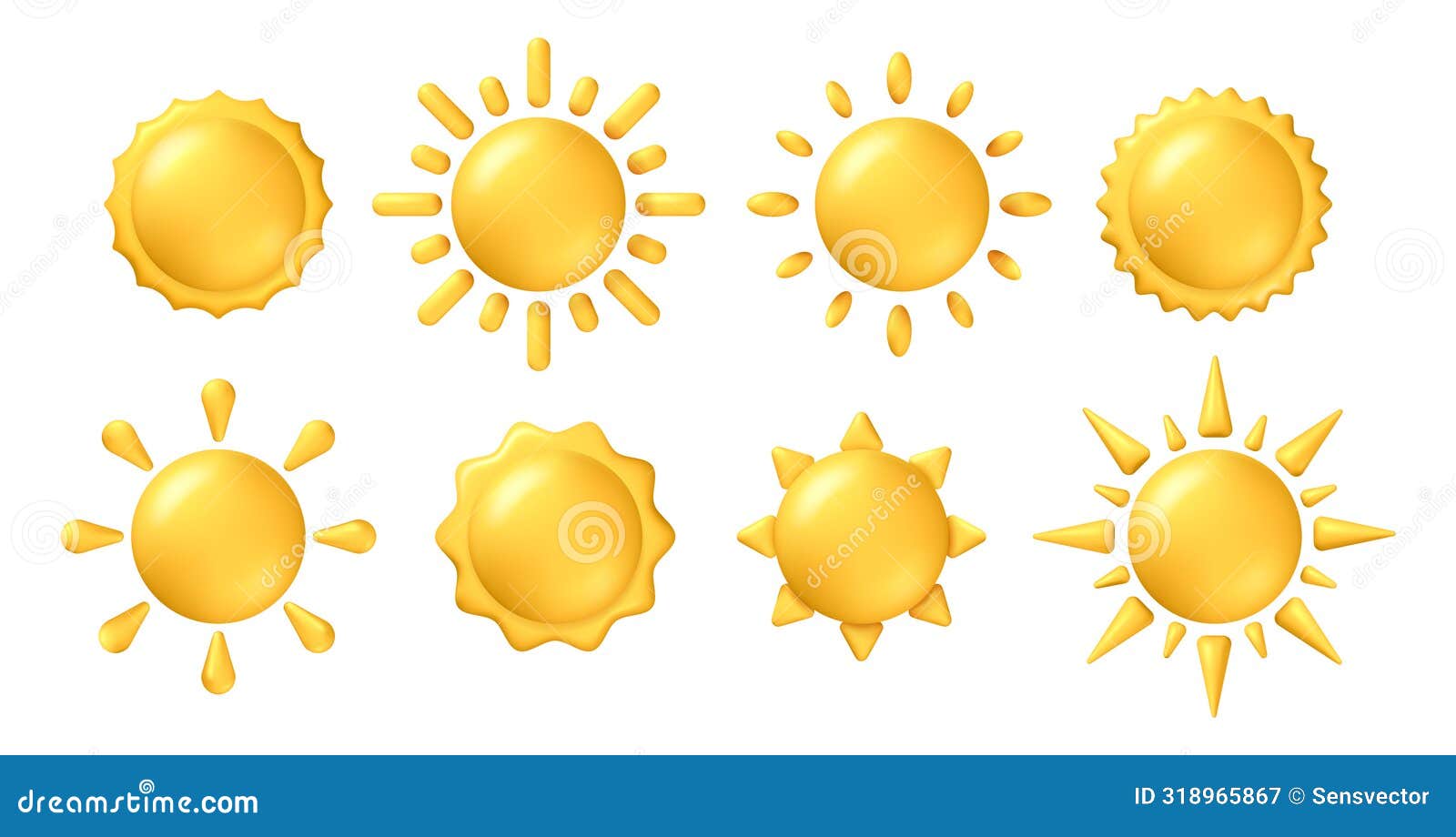 Sun with Rays and Sunshine, Widget UI Stock Vector - Illustration of ...