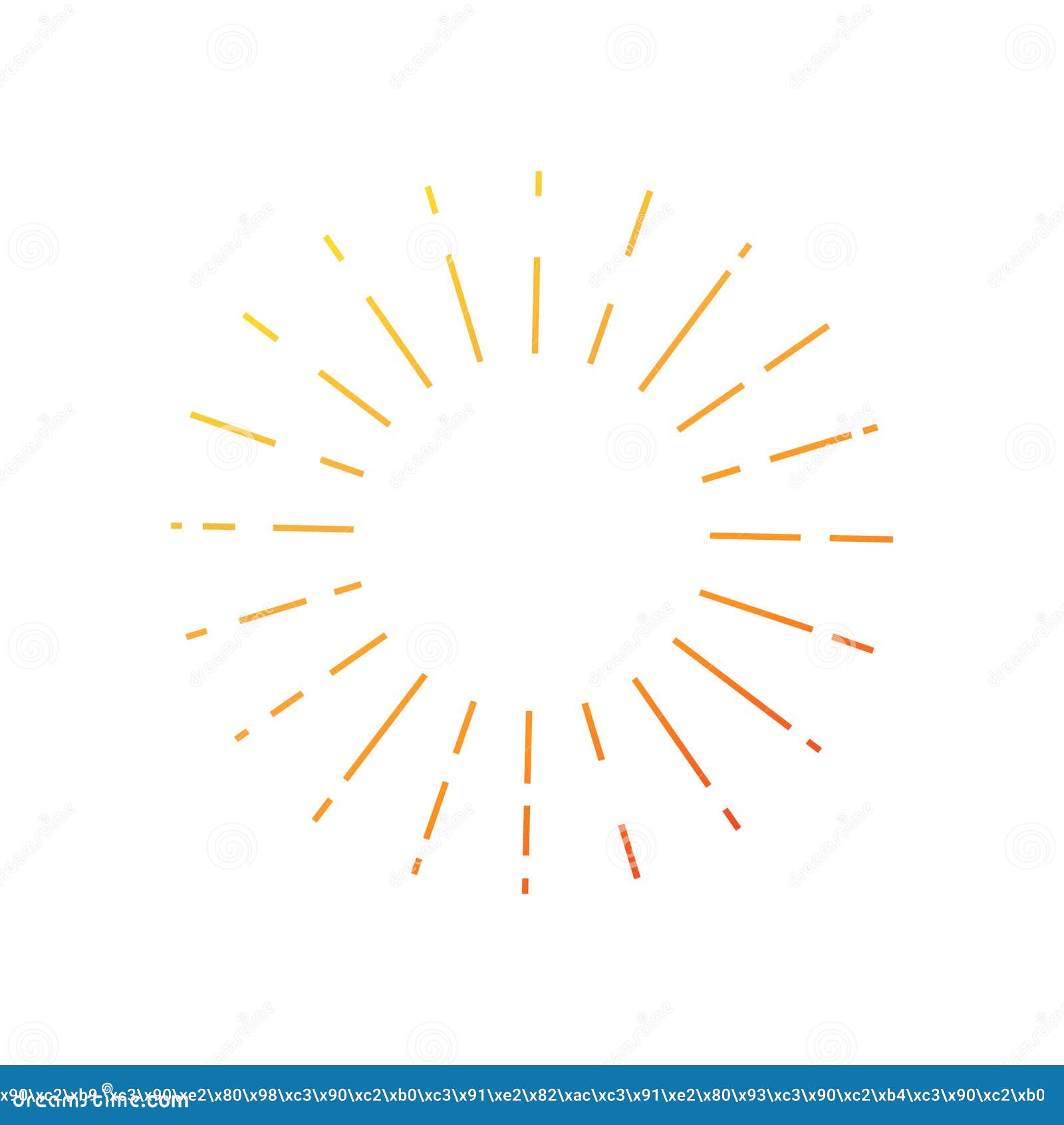 Sun Rays Symbol. Sunlight Linear Icon Stock Illustration - Illustration ...
