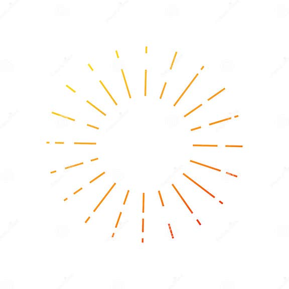 Sun Rays Symbol. Sunlight Linear Icon Stock Illustration - Illustration ...