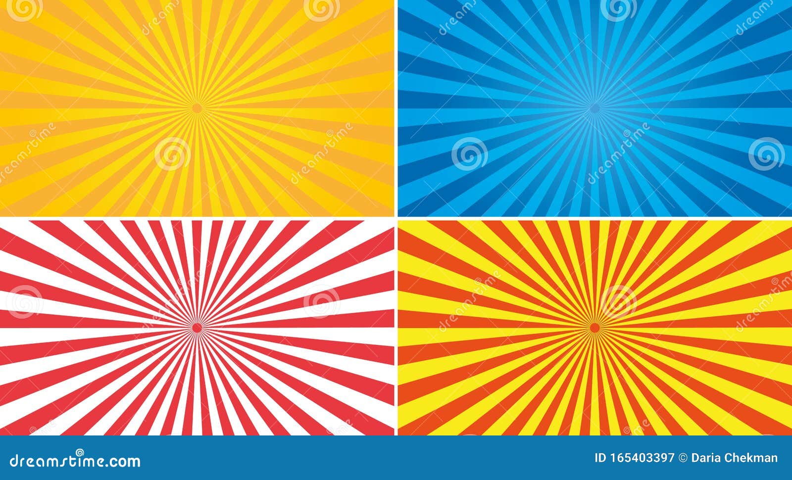 Sun Rays Vector Art