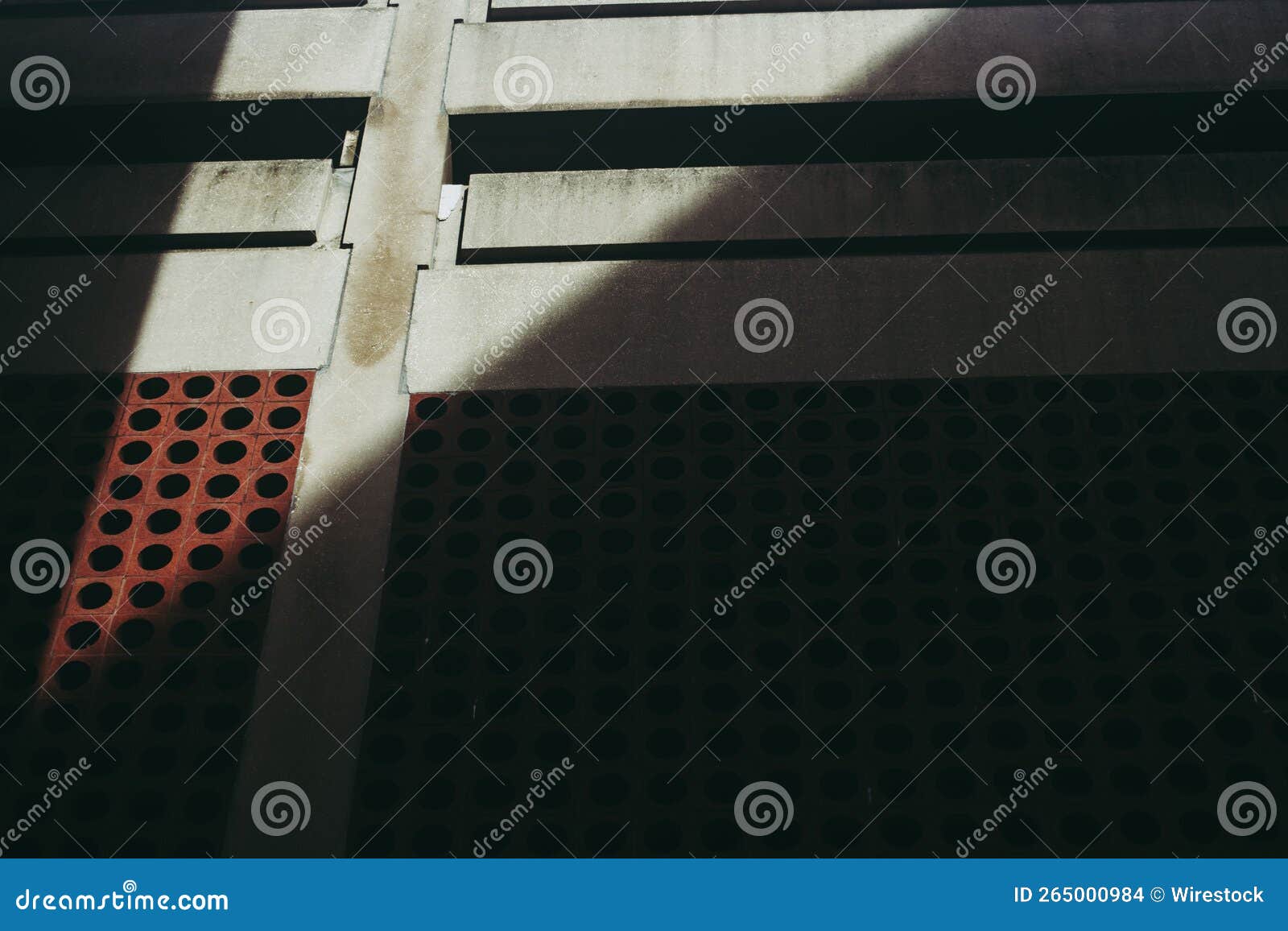 Sun rays on the wall stock photo. Image of building - 265000984