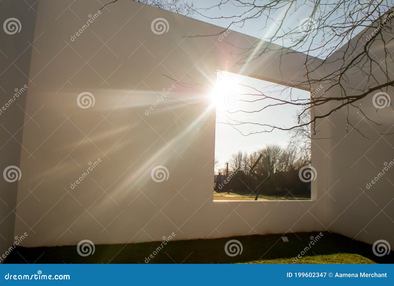 Sun rays through window . stock image. Image of window - 199602347