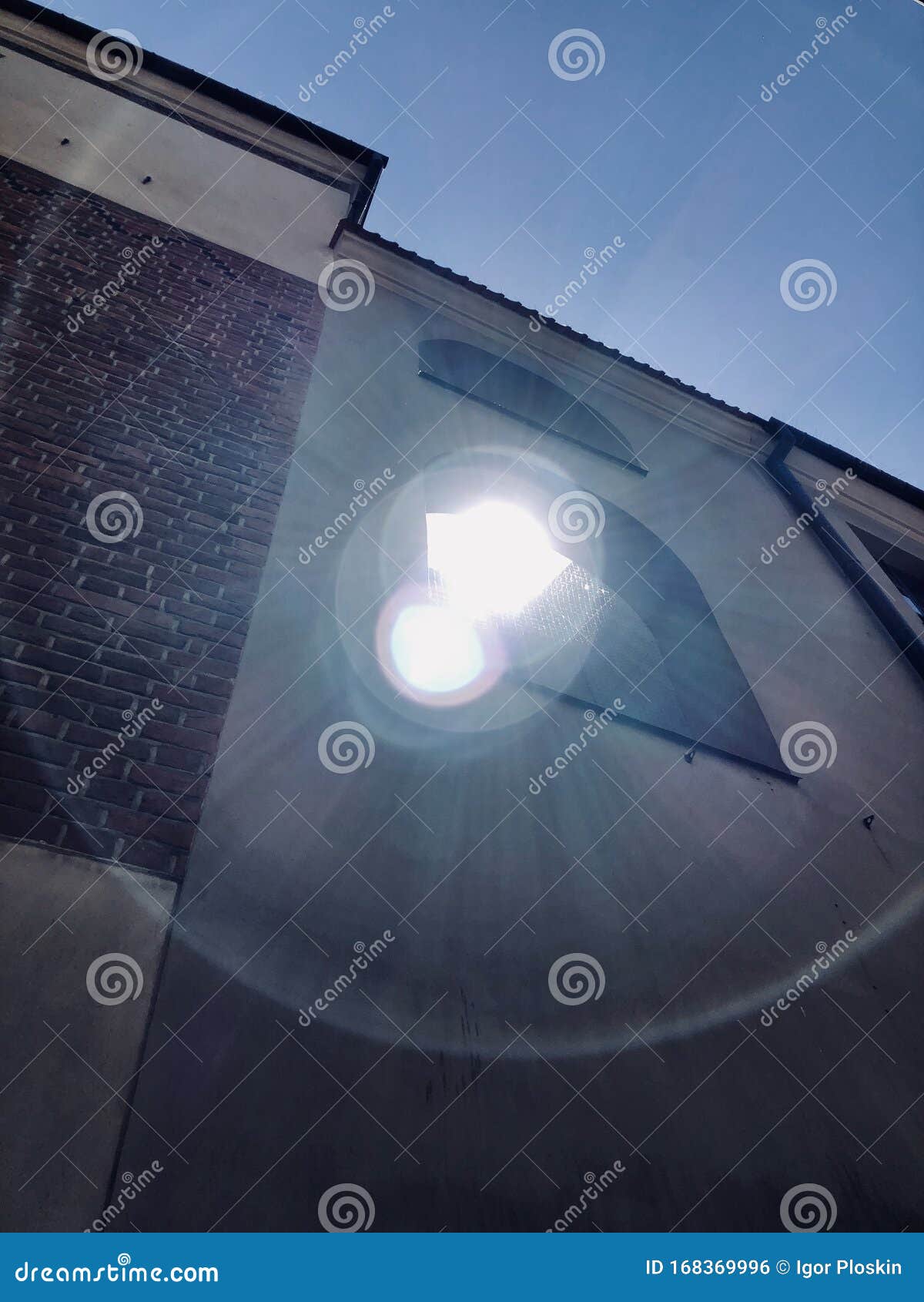Sun Rays through the Window of an Old Building Stock Photo - Image of ...