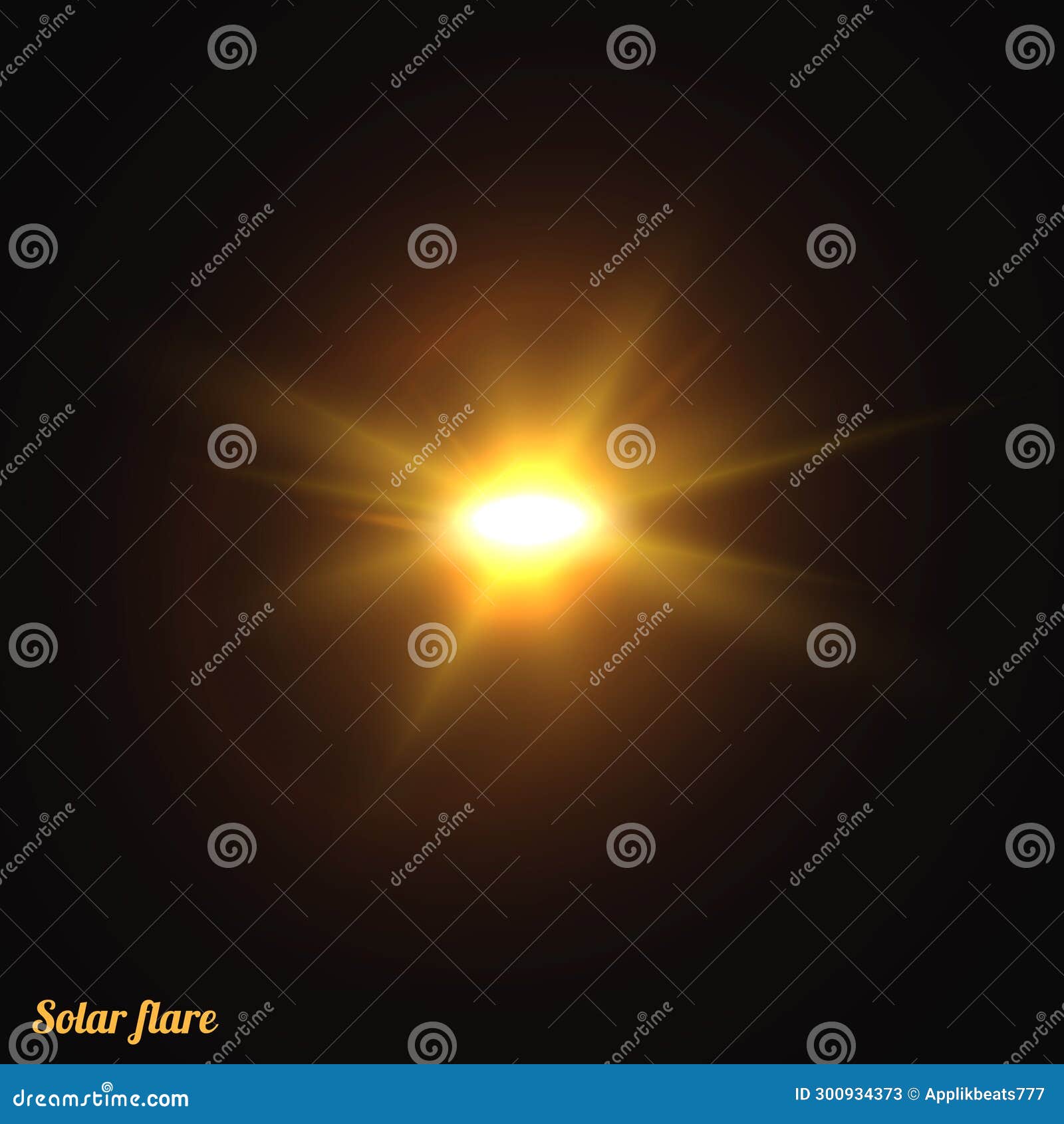 Sun realistic isolated stock vector. Illustration of glow - 300934373