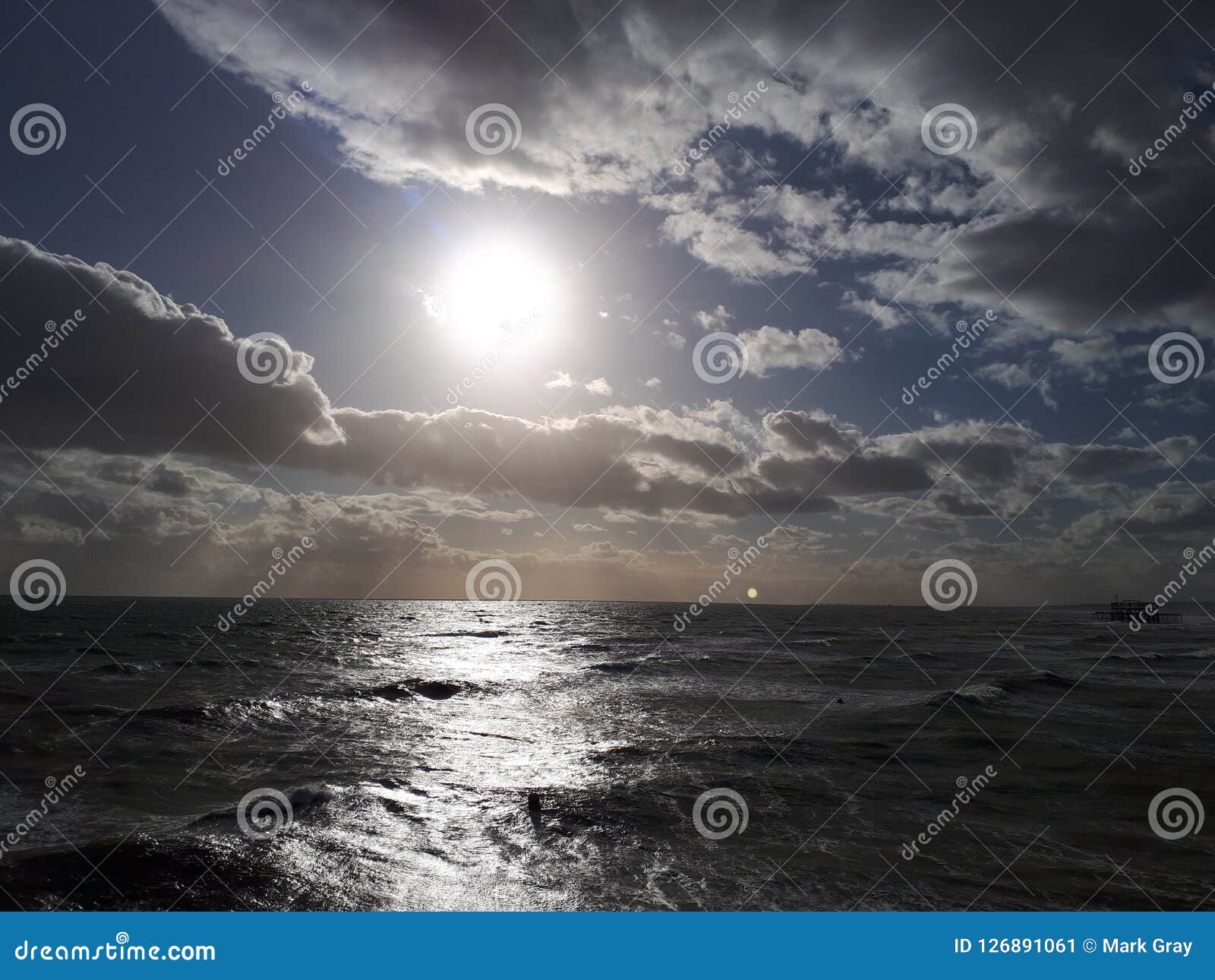 A Break in the Storm stock image. Image of storm, reflecting - 126891061