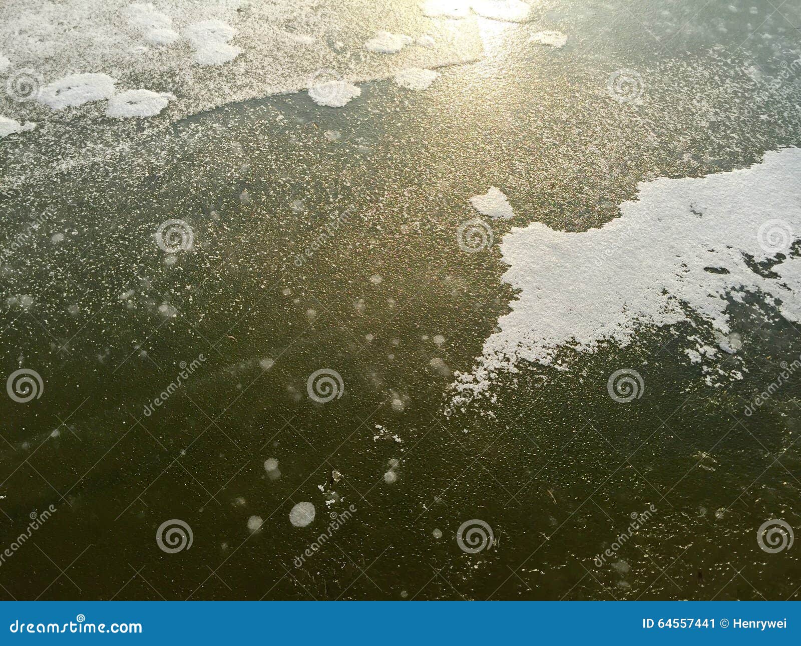 Sun Reflecting in the Surface of an Ice Rink Stock Image - Image of ...