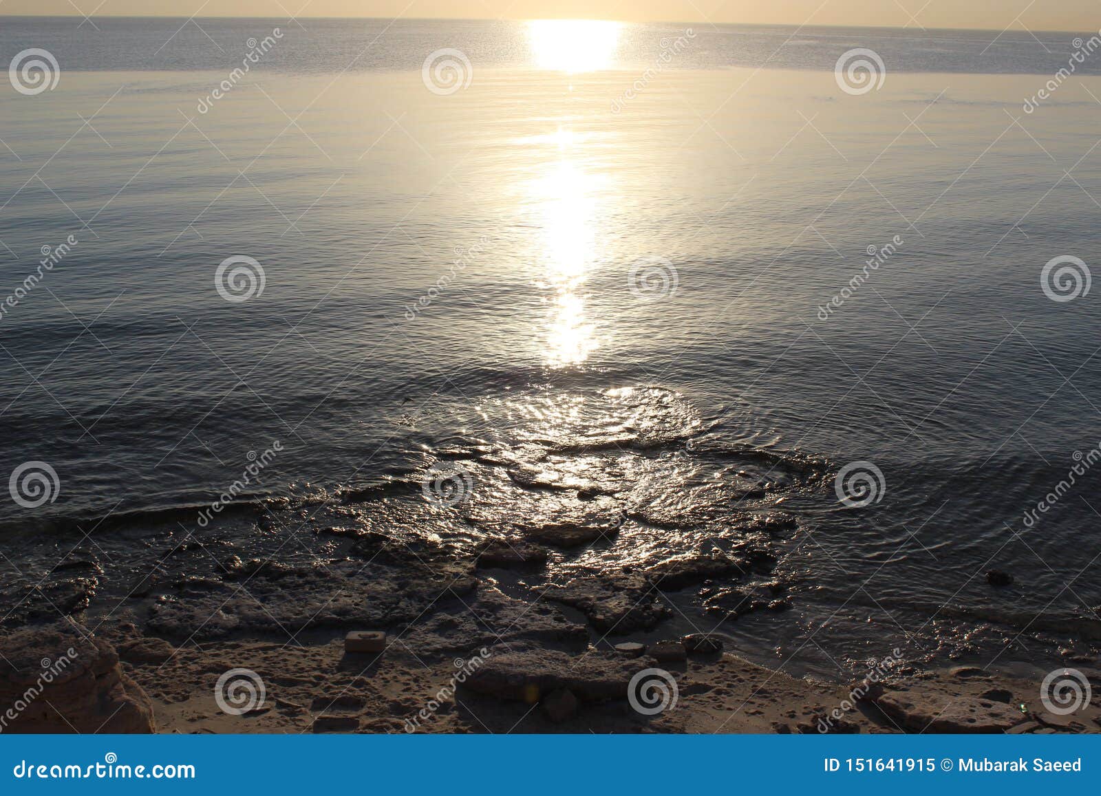 Sun Reflection on the Beach Hot Summer Day Stock Image - Image of beach ...