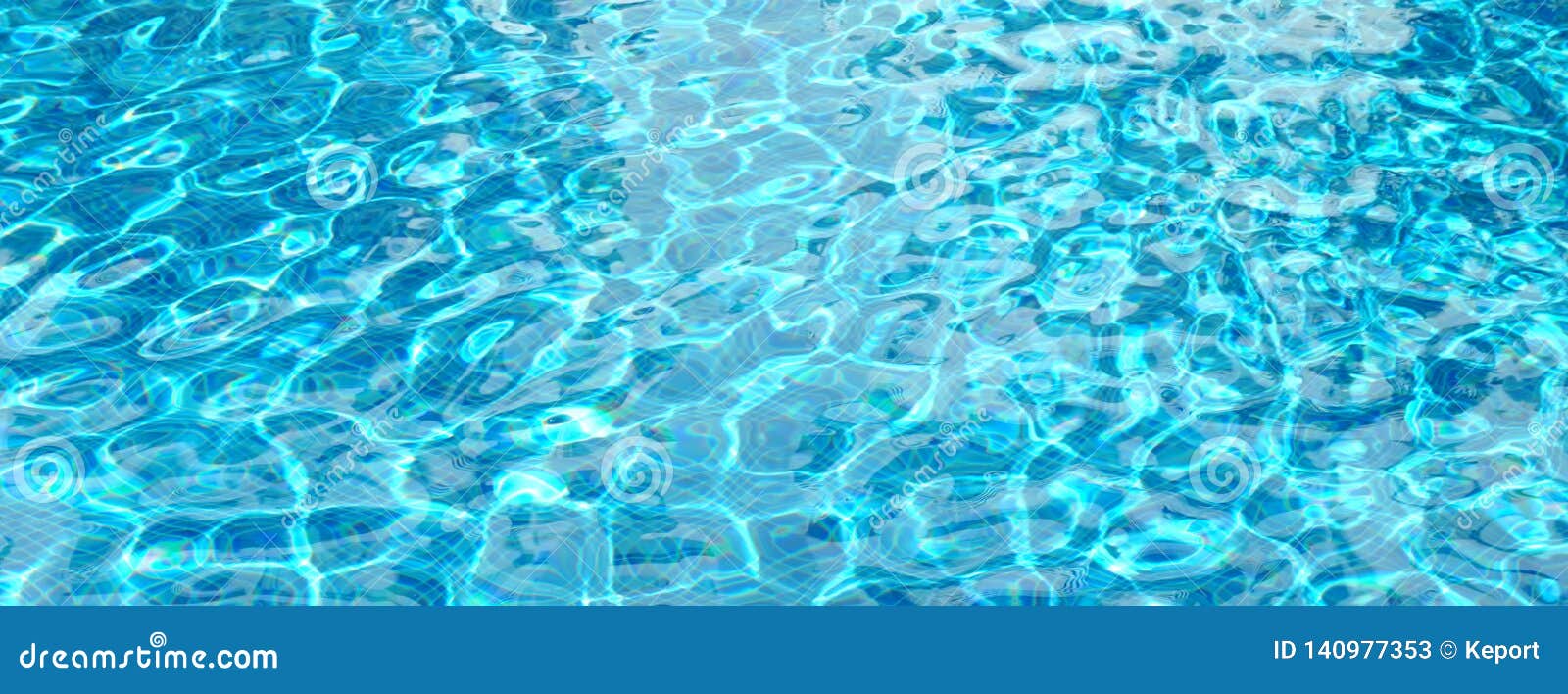 Sun Reflection in Blue Swimming Pool Water Stock Image - Image of clear ...