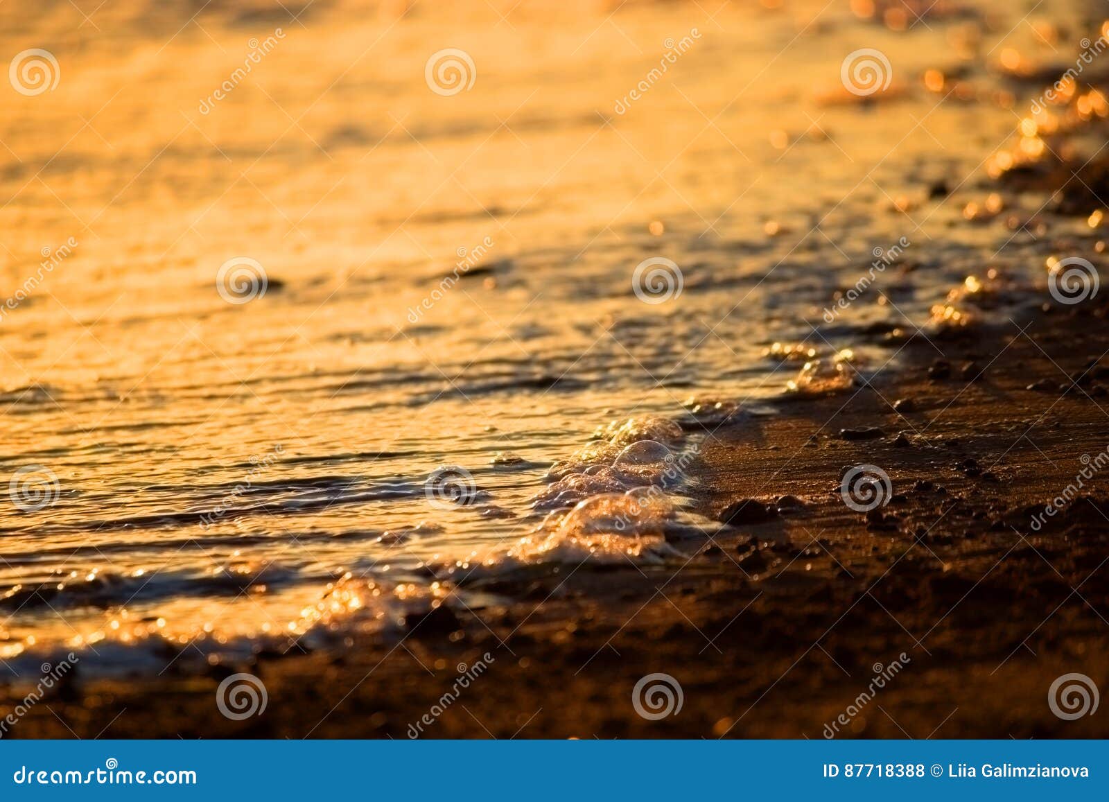 Sun Reflection on Ocean Waves Stock Photo - Image of beach, landscape ...