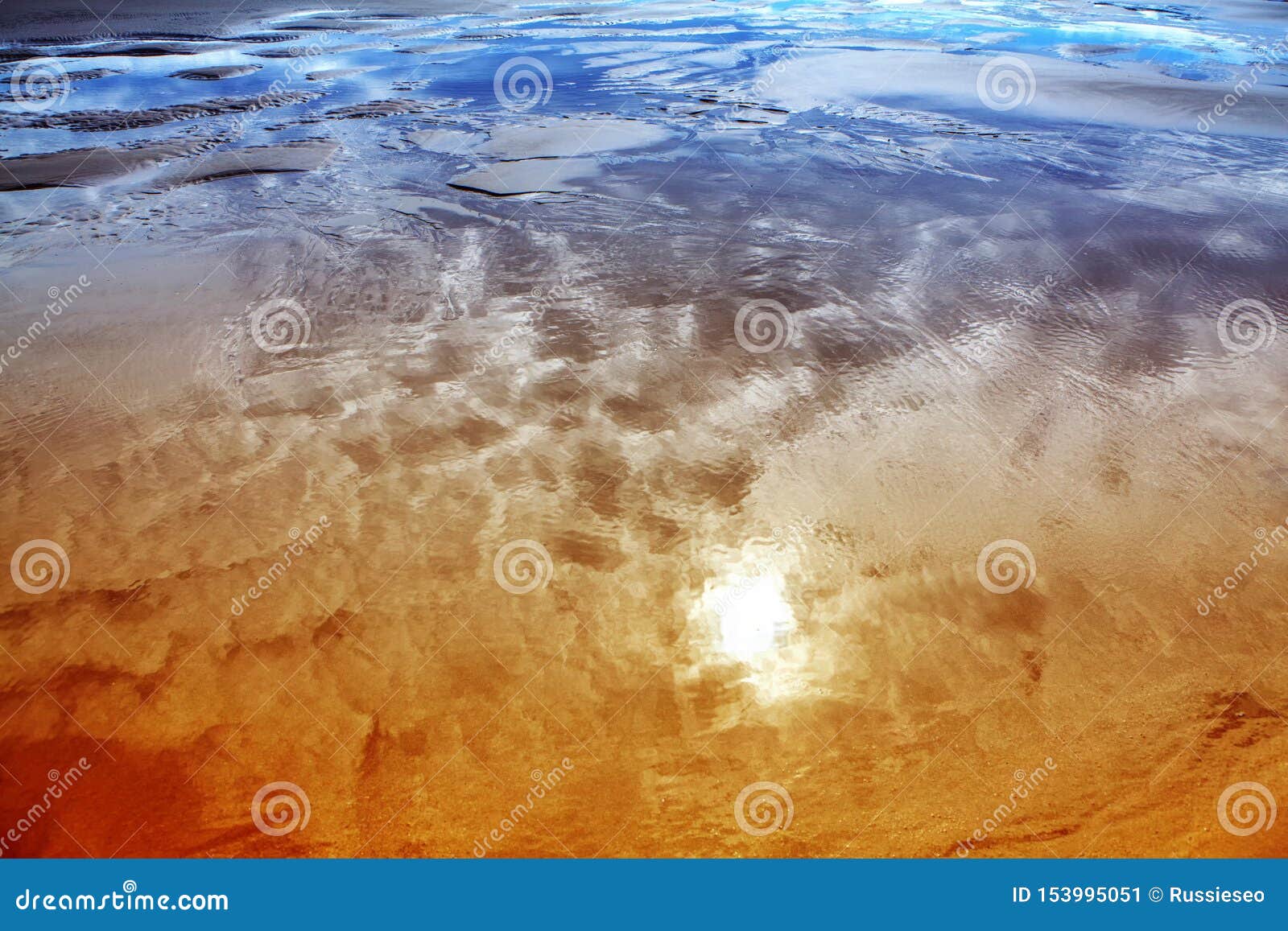 Sun Reflection in Sea Water Stock Image - Image of beautiful, blue ...
