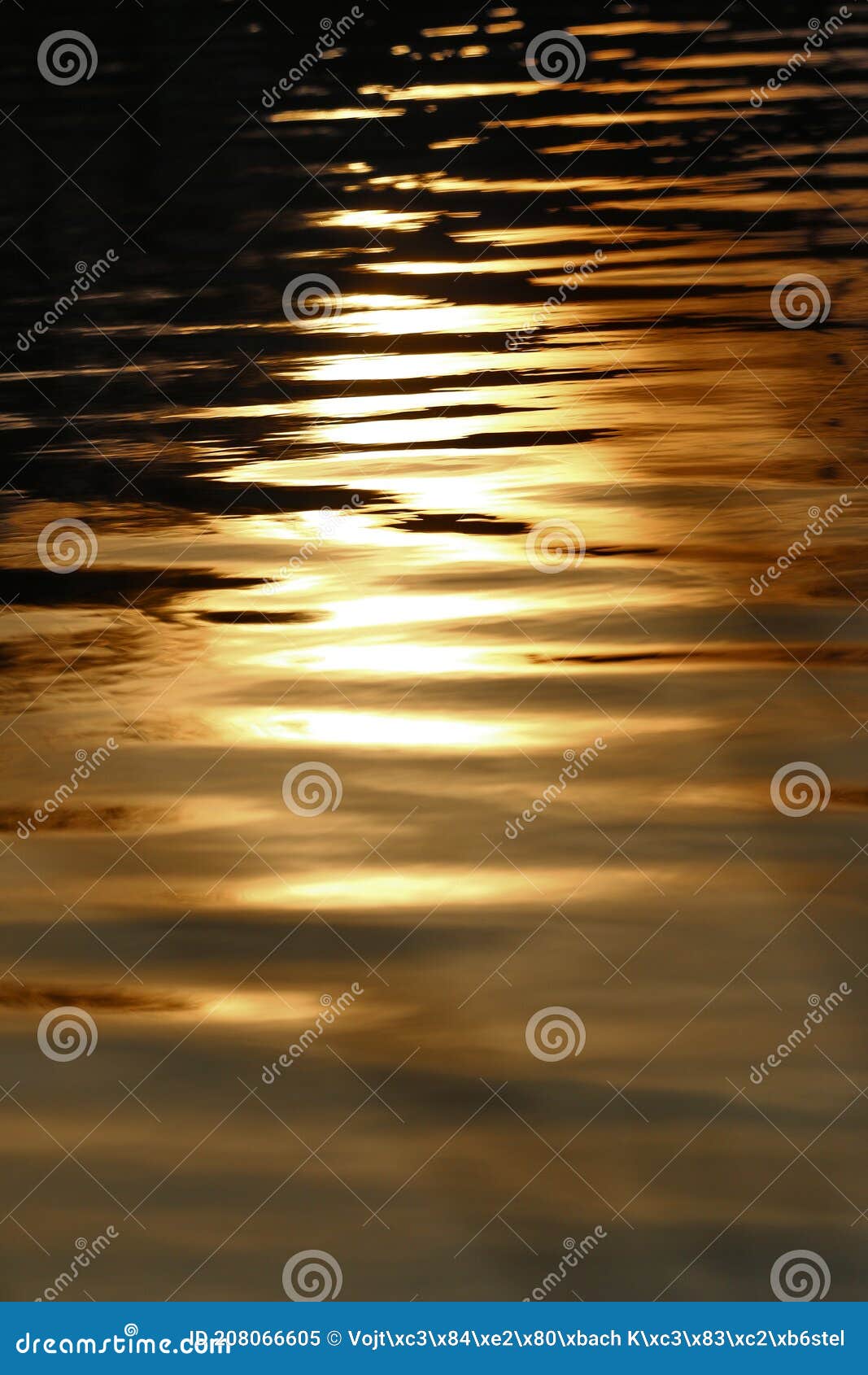 Sun Reflection on the Water Surface Stock Image - Image of surface ...