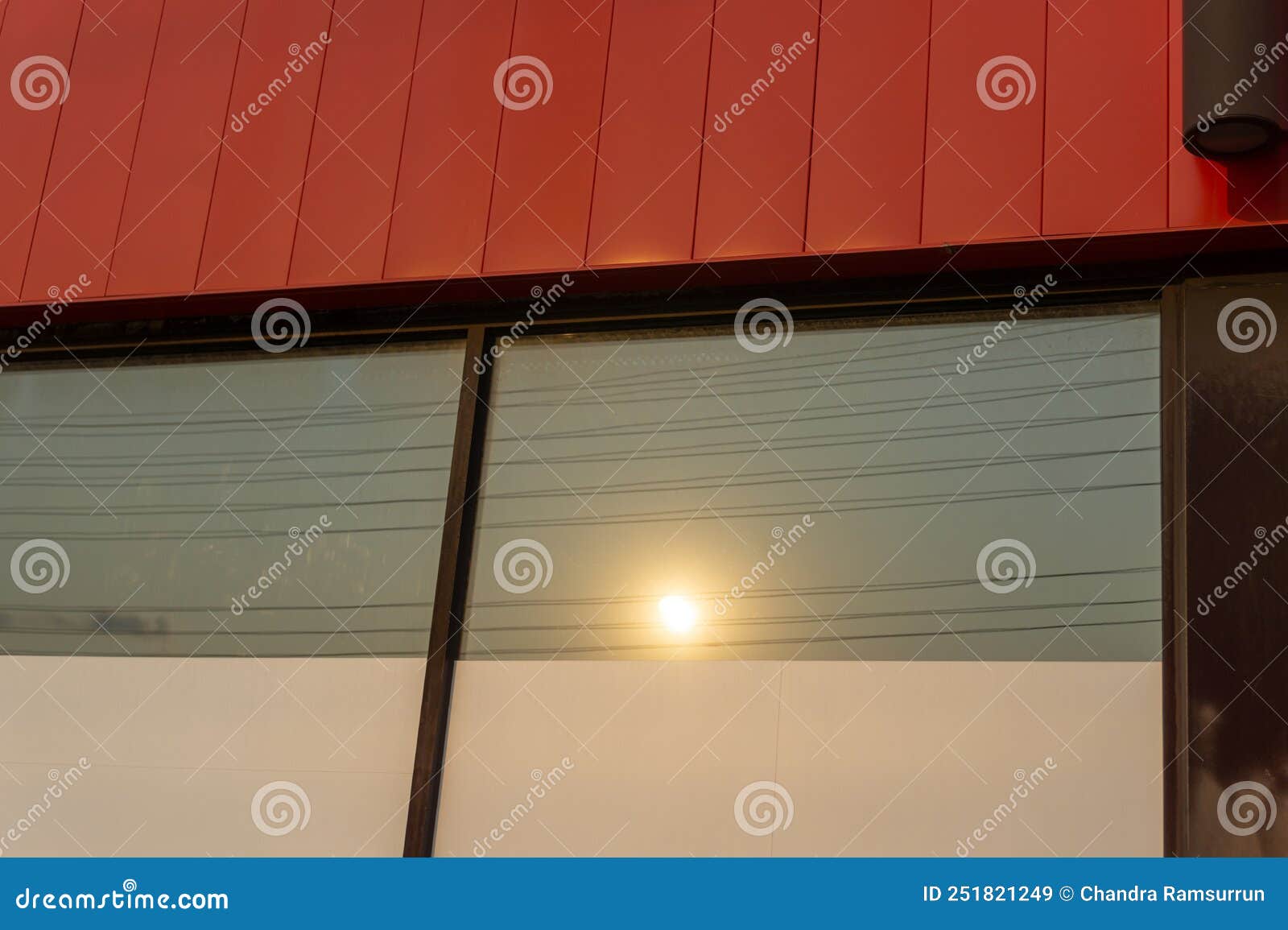 Sun Reflection from the Window of a Building Stock Image - Image of ...
