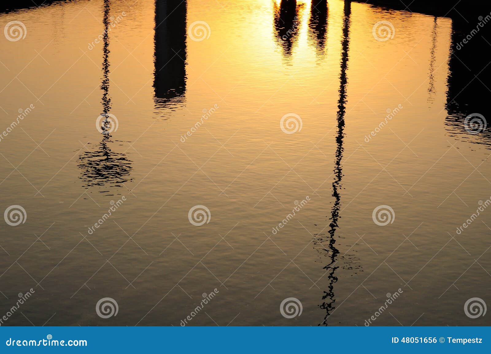 Sun reflections in water stock photo. Image of serene - 48051656