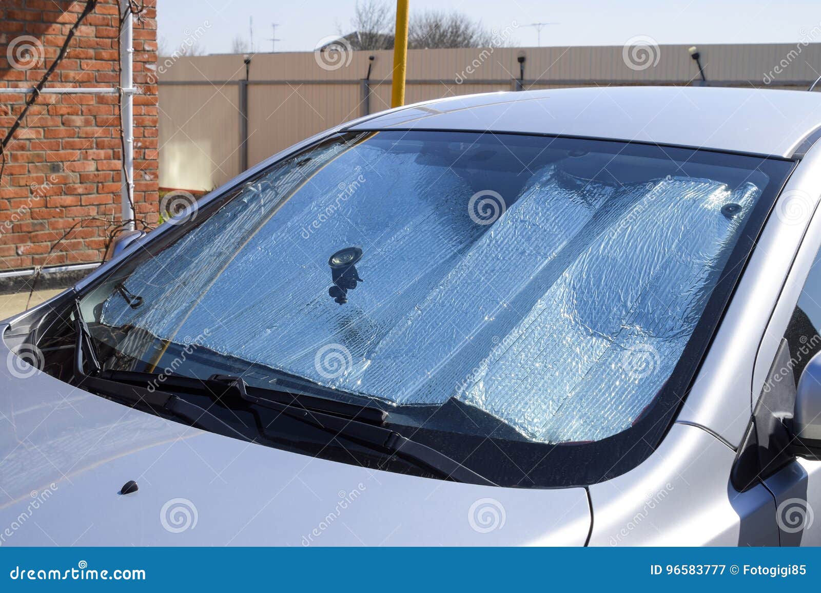 Sun Reflector Windscreen. Protection of the Car Panel from Direct ...