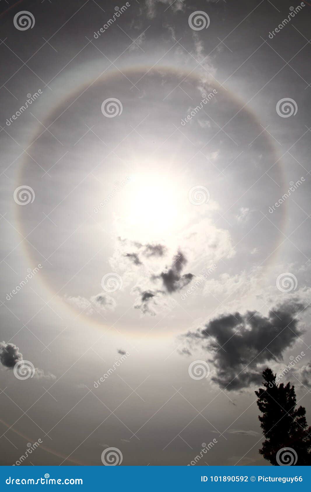 Sun Ring Canada stock photo. Image of nature, phenomenon - 101890592